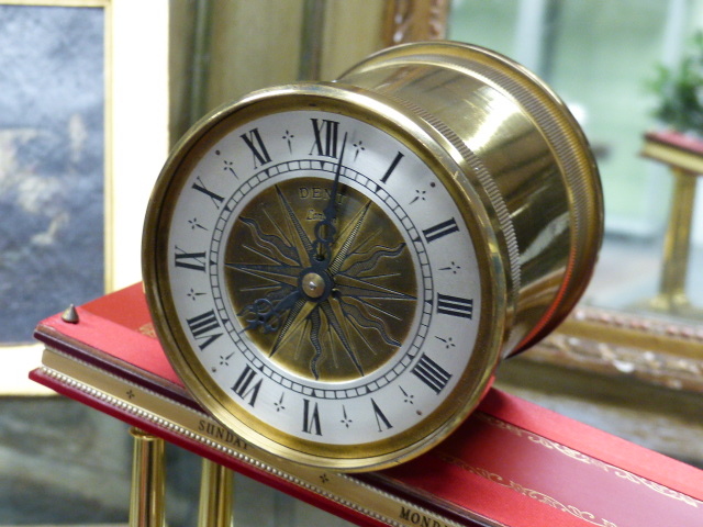 A GOOD QUALITY 20th.C.INCLINED PLANE OR GRAVITY CLOCK BY DENT, LONDON ...