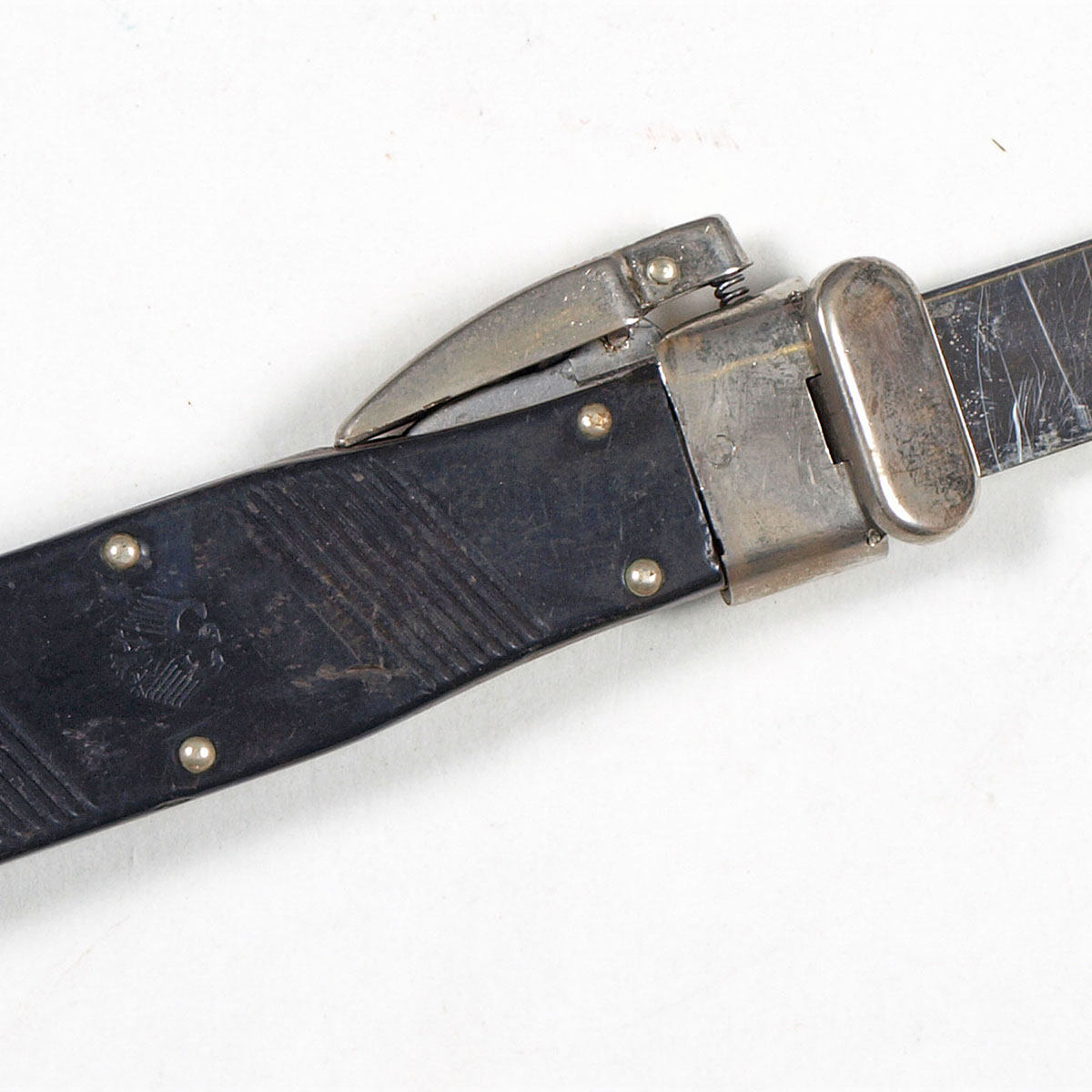 Fliegermesser/Fallmesser Bundeswehr schwarzer Kunststoffgriff mit ...