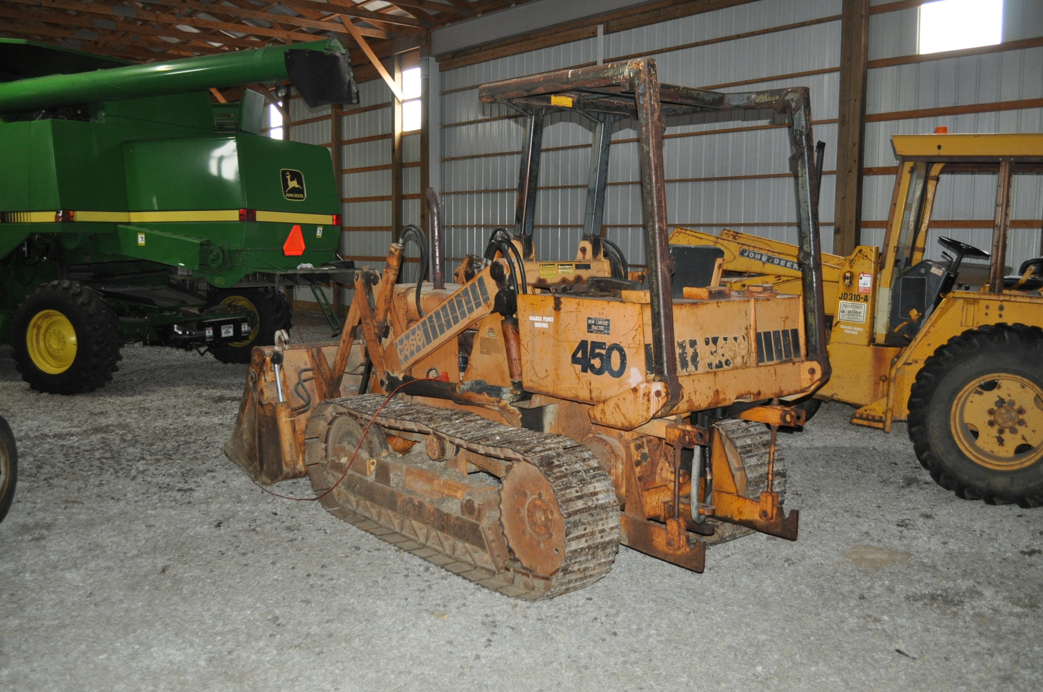 Case 450 track loader w/clamshell bucket, diesel, 393 hours on engine ...