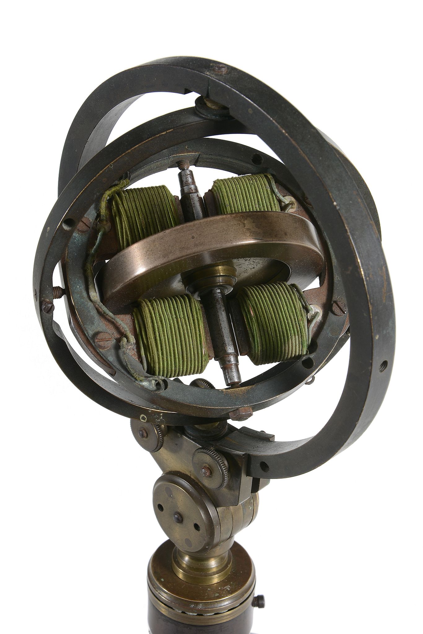 An early electric motorised gyroscope Unsigned, bearing a collection ...