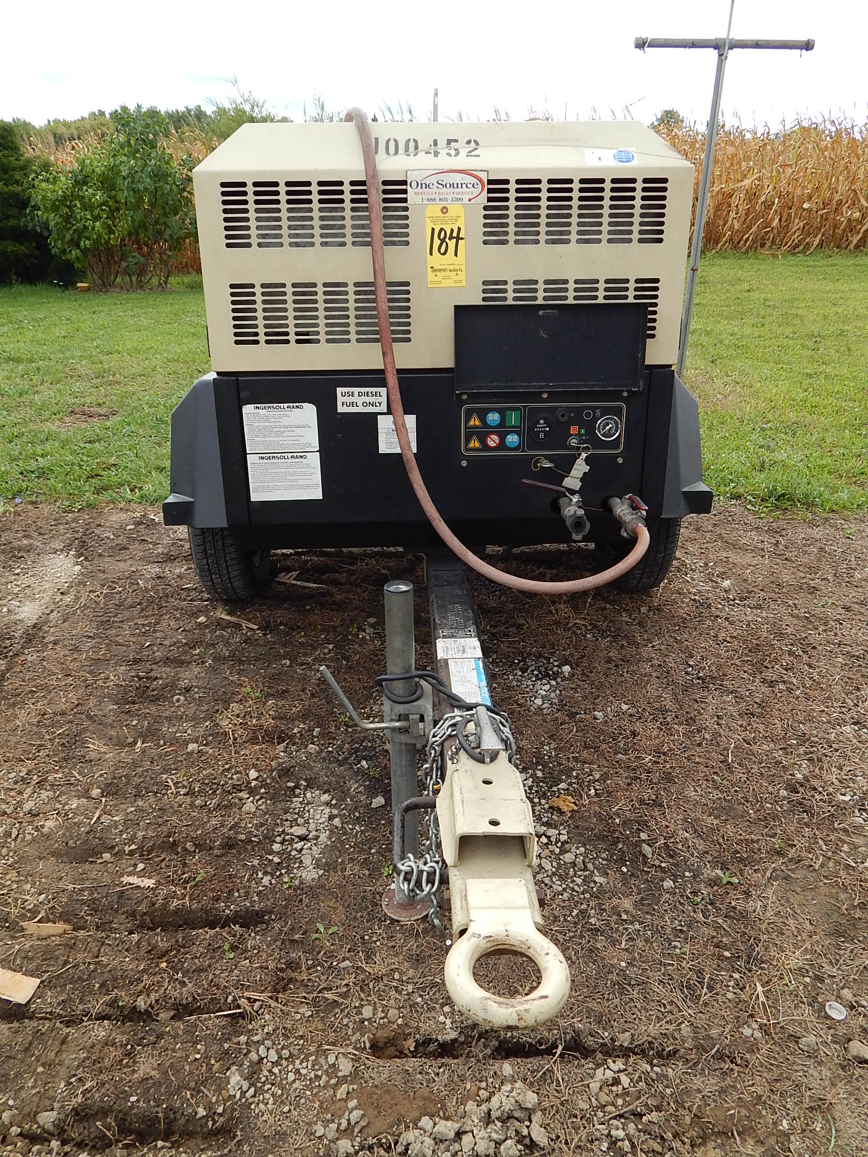 Ingersoll Rand Model P-90 2420N5 Platinum Series Diesel Powered Trailer ...