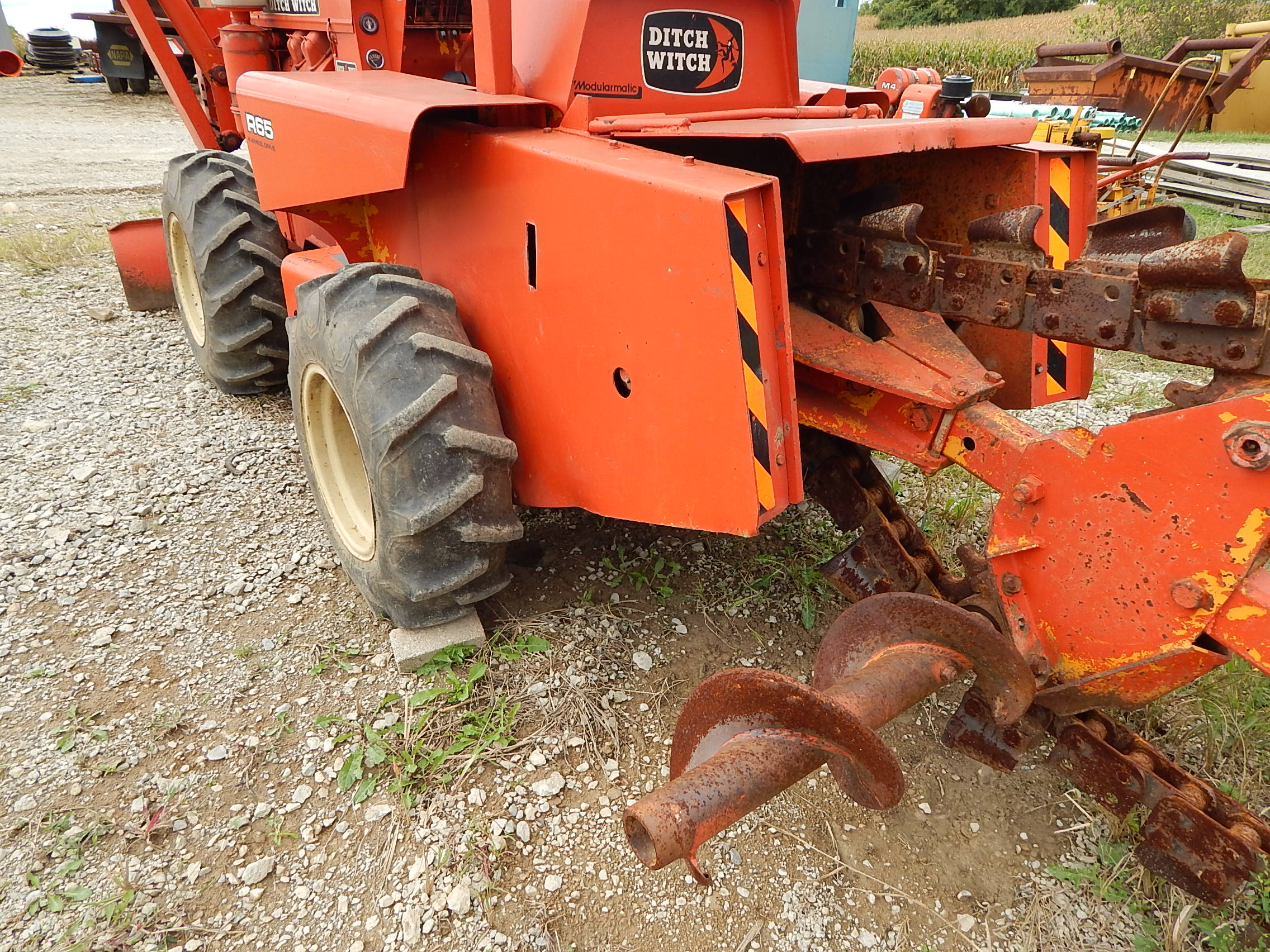 Ditch Witch R65 4 x 4 Trencher w/ 7 ft Depth, 308 Hours, Backhoe ...