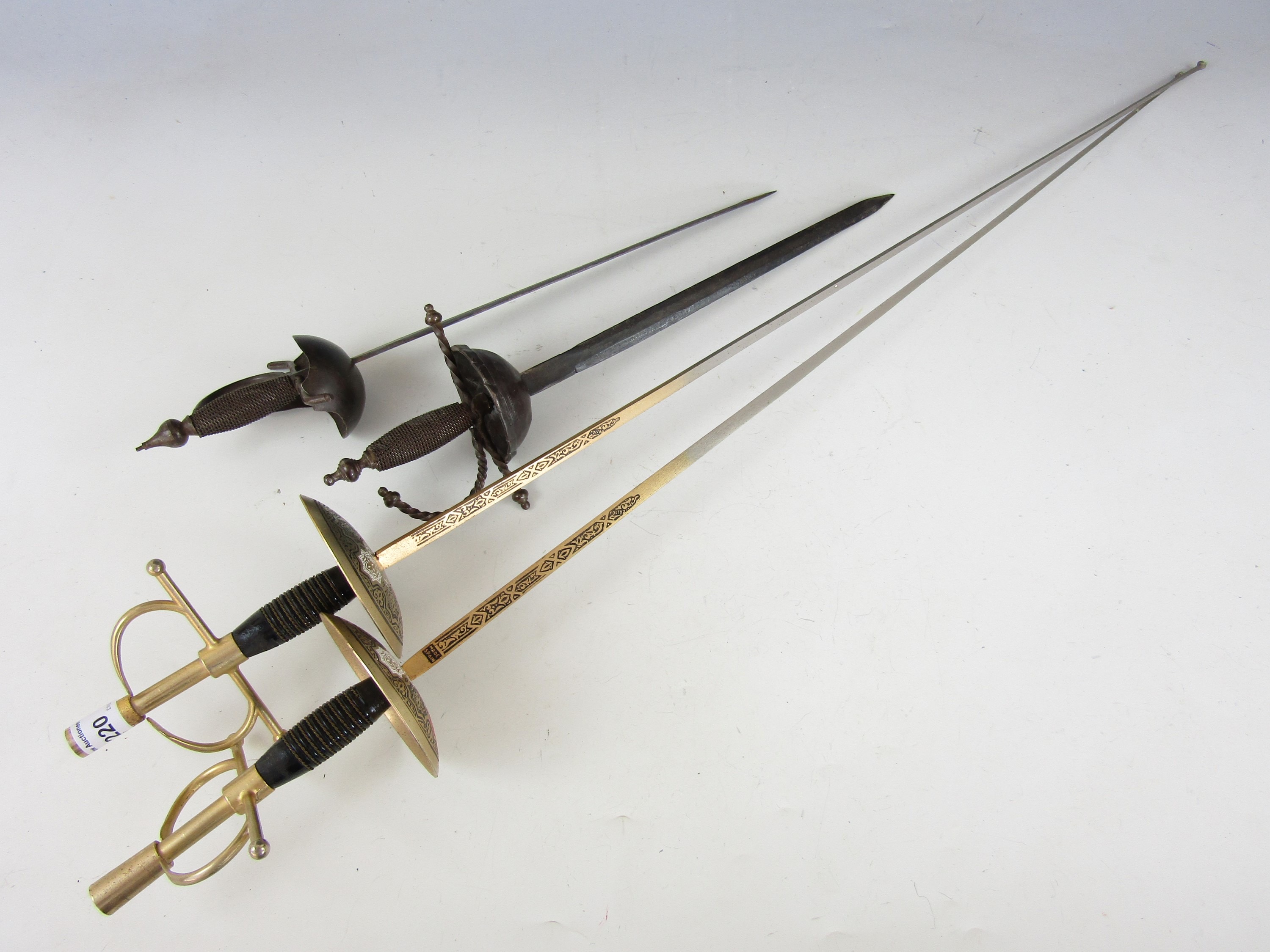 Four decorative Spanish swords
