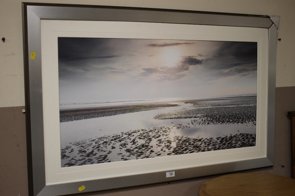 A MODERN FRAMED MIKE SHEPHERD PRINT ENTITLED REFLECTIONS OF HEAVEN