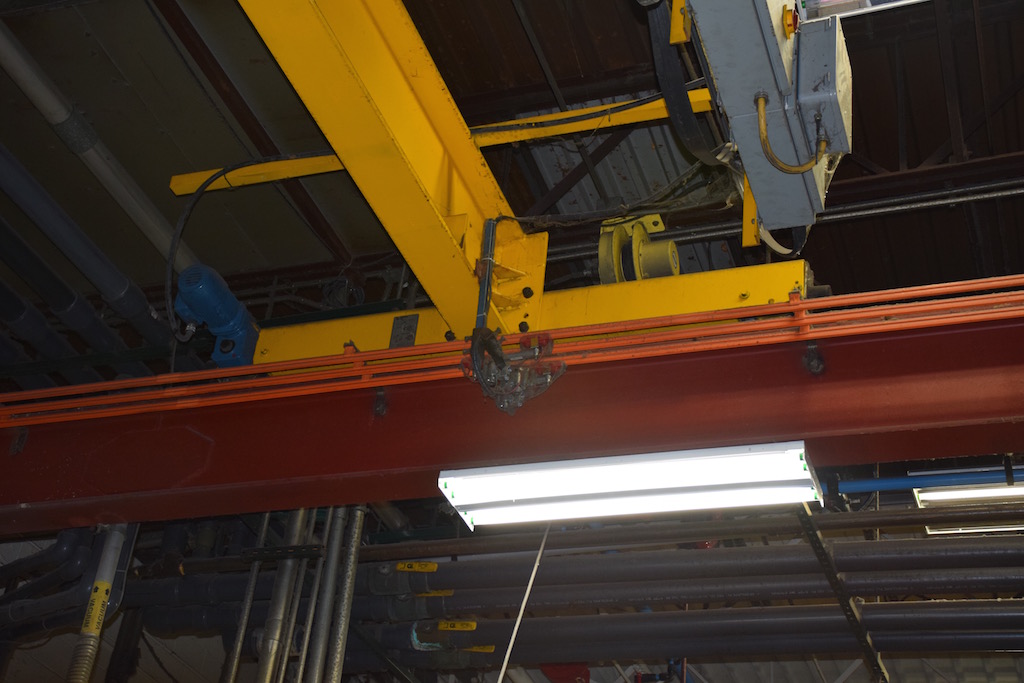 5 Ton Saturn Engineering Overhead Crane, Approx. 26' Span, Rails & Uprights
