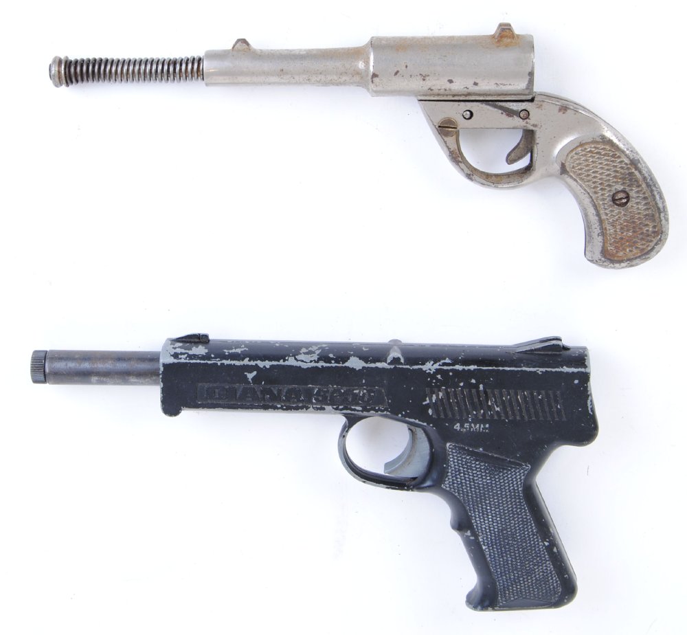 .177 Diana SP 50 air pistol and .177 Gat style air pistol