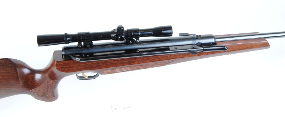 .22 Air Arms, side lever air rifle with Monte Carlo stock and 4 x 20 ...