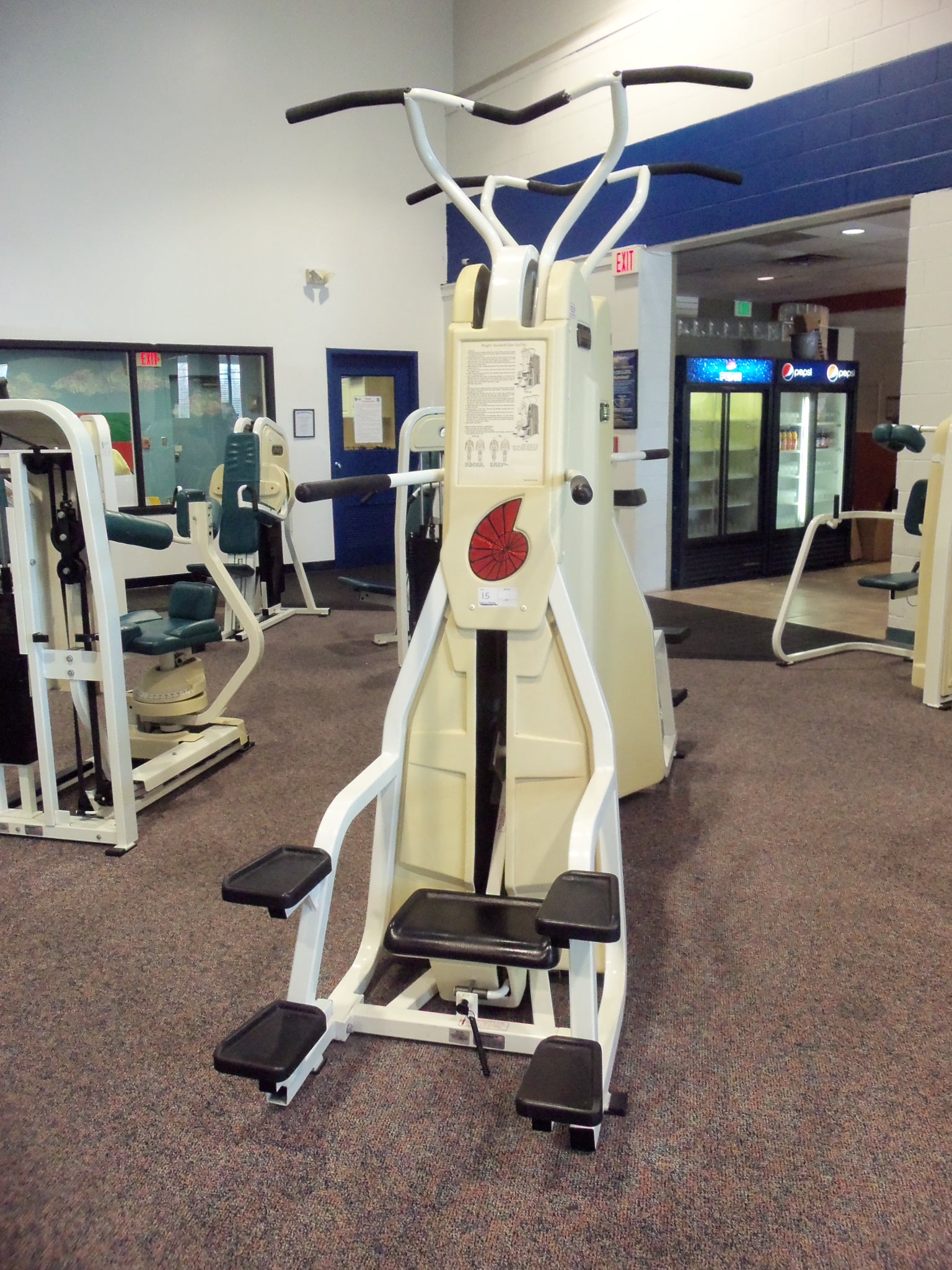 WEIGHT ASSISTED CHIN-UP/ DIP MACHINE, NAUTILUS, MDL NWACD, SER ...