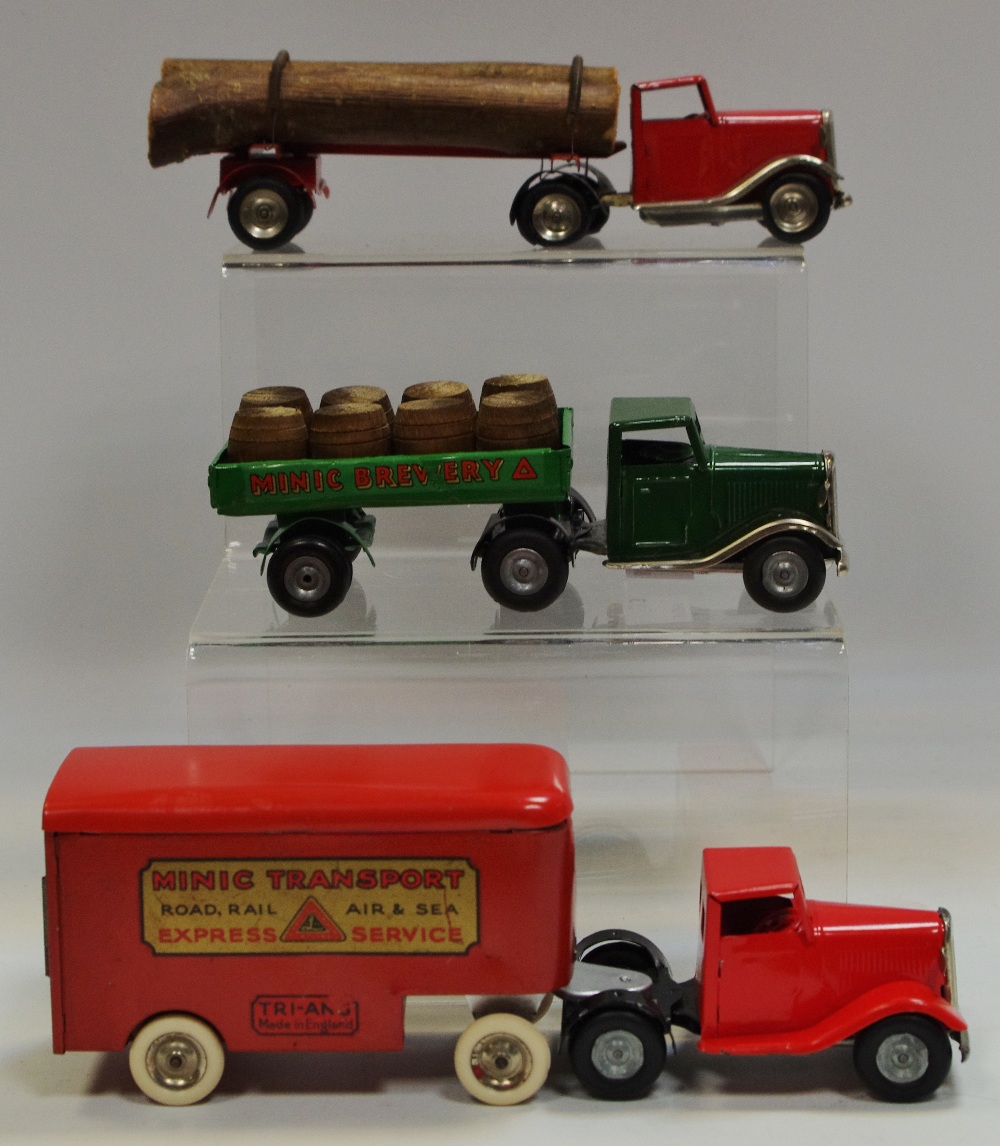 Tri-ang Minic clockwork tinplate Minic Brewery Delivery Truck with ...