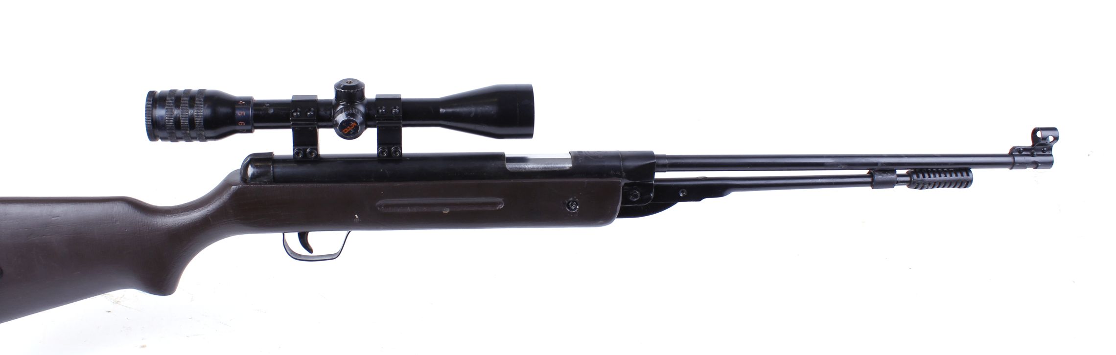 .22 Chinese underlever air rifle, mounted 3-9 x WA Kassnar scope