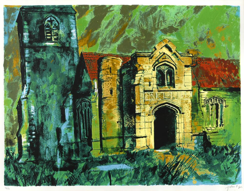 § John Piper, CH (British, 1903-1992) Holme, Nottinghamshire signed ...