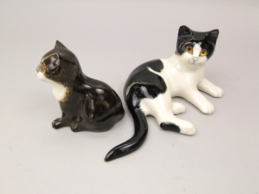 Two Winstanley cats modelled by Mike Hinton, one in the form of a ...