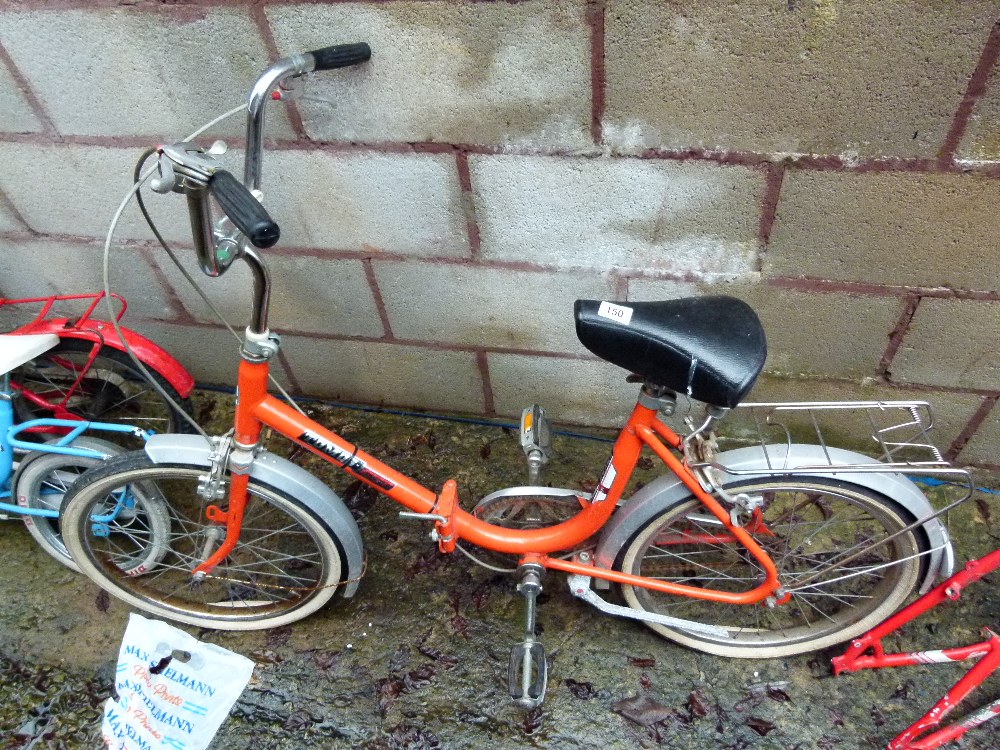 Vintage style Tomos Luxus folding shopper bike