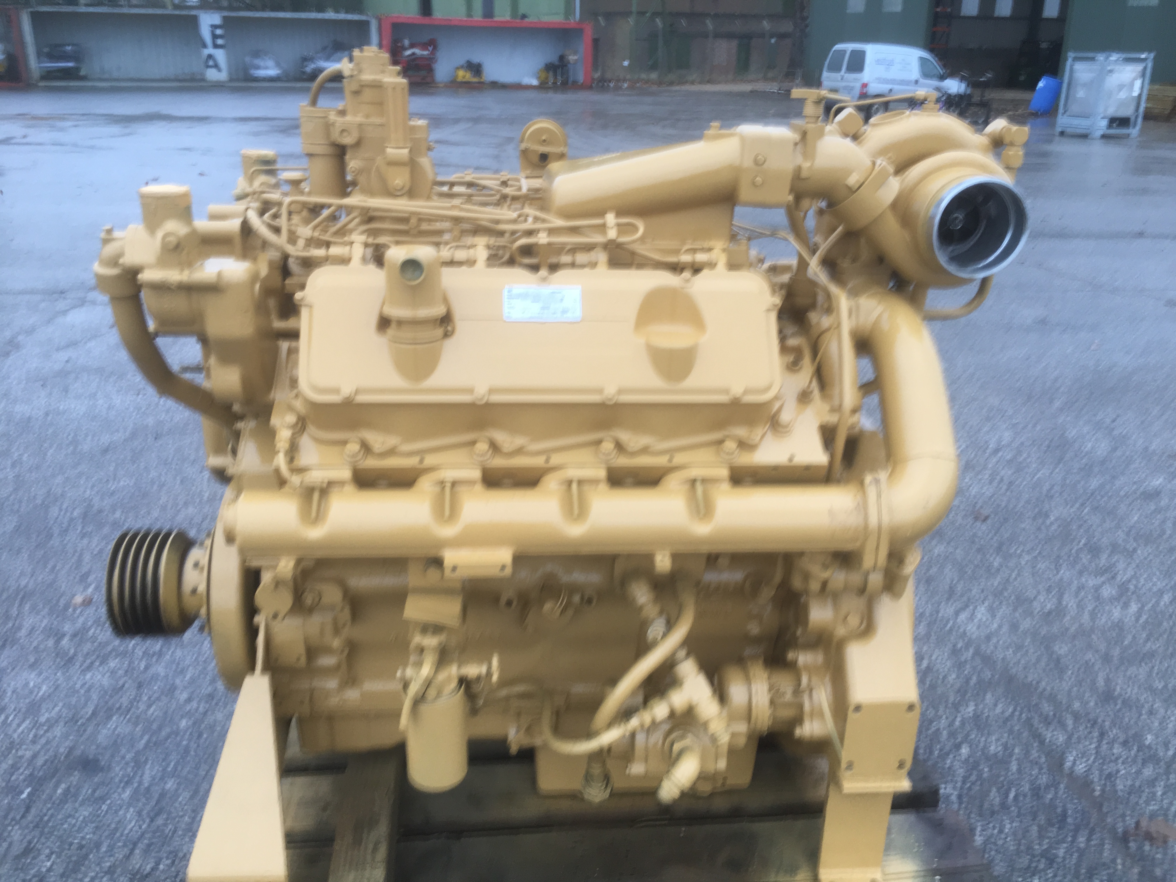 A Caterpillar Model 3408 V8 Industrial Diesel Engine S/N 99U12389 ...