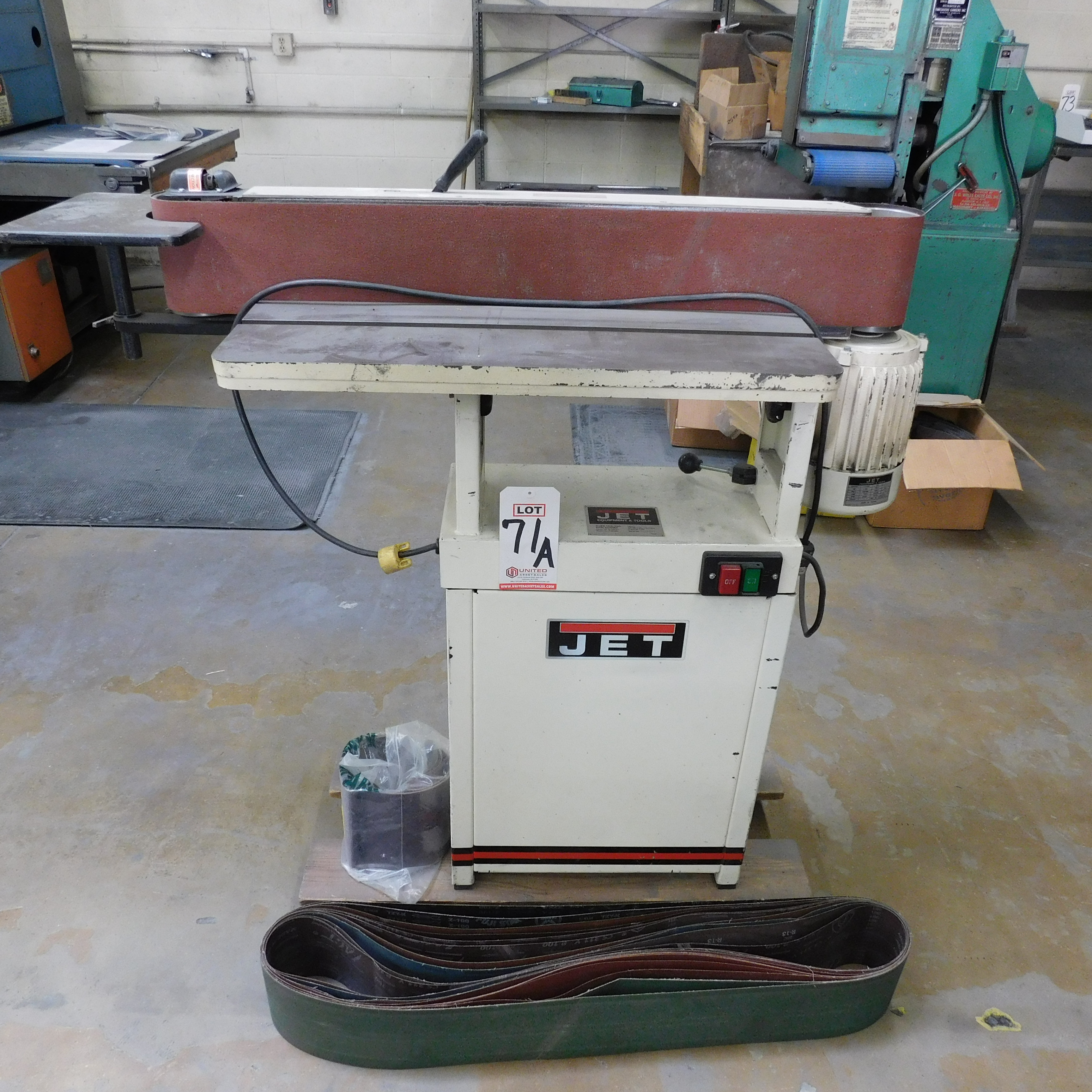 JET 6" X 89" EDGE SANDER, HORIZONTAL AND VERTICAL, MODEL EHVS-80, S/N ...