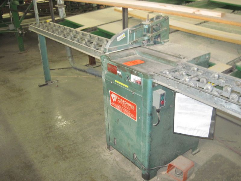 Pistorius upcut saw, M/N LH-16UC, S/N 48818, 16" blade capacity, foot ...