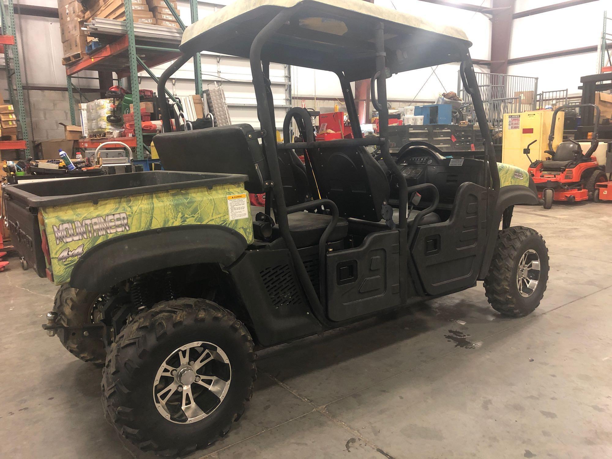 TRAIL ROVER CREW CAB UTV, 800 TXE, MOUNTAINEER 4x4, CAMO, HITCH, RUNS