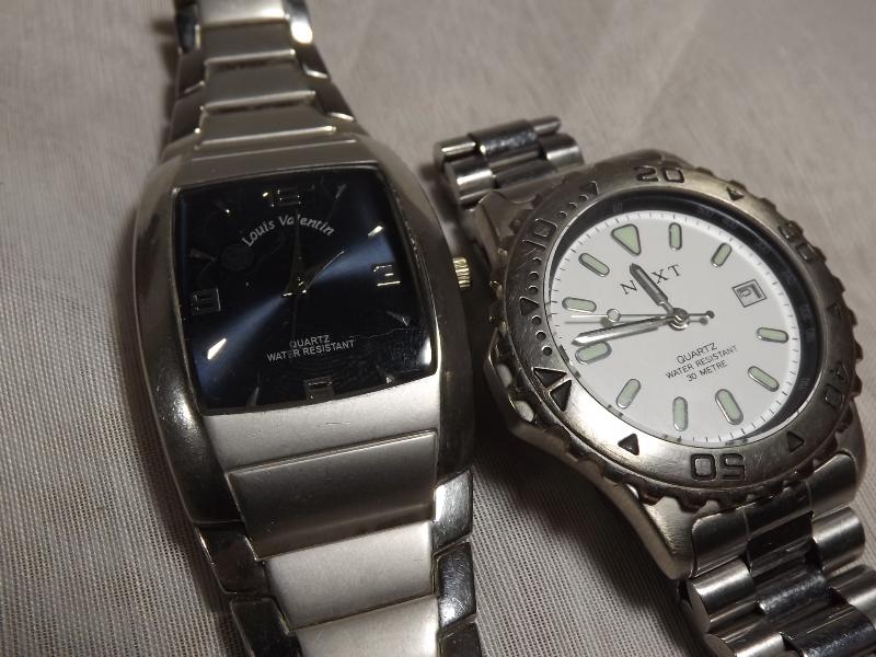 A gentleman's Louis Valentin watch, a collection of cuff links and one ...