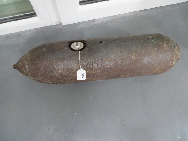 WW2 German 50kg Bomb Case and Fuse Cast steel conical nose bomb case ...