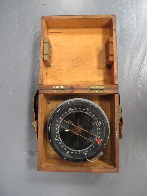 WW2 RAF Royal Air Force Type P4A Aircraft Compass Grey painted body ...