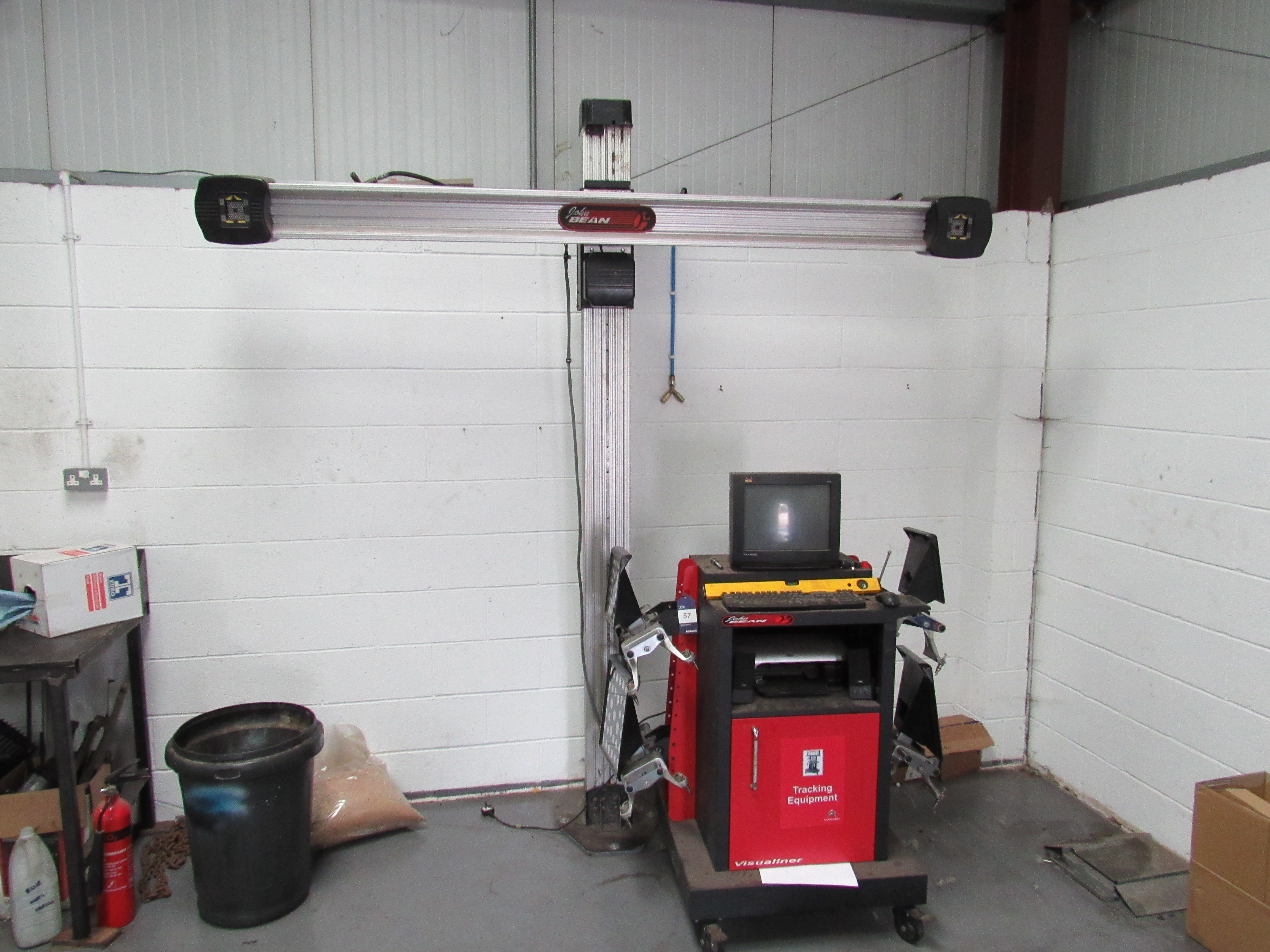 John Bean Visualiner Tracking System/Wheel Aligner, Model EEWA544A ...