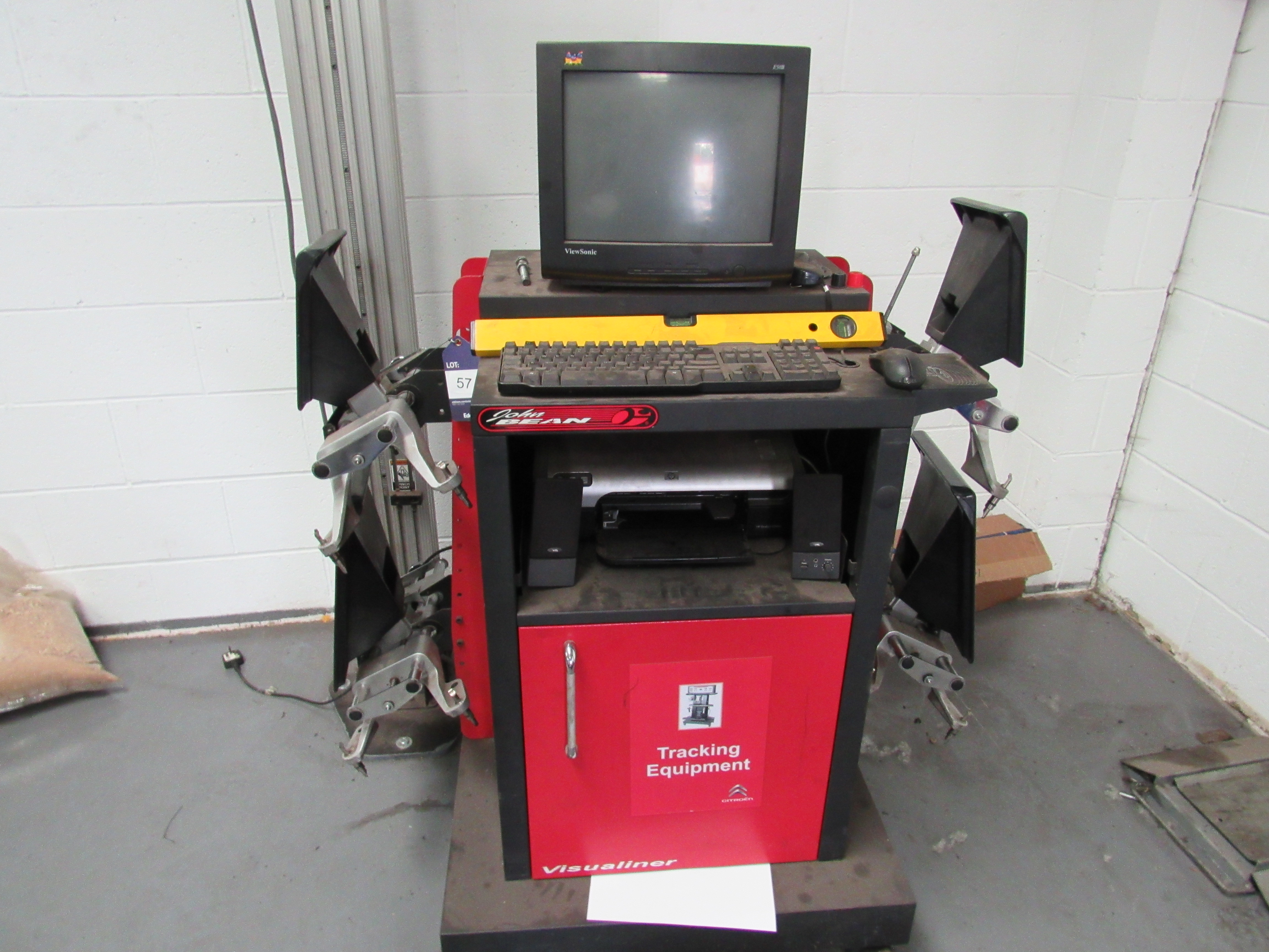 John Bean Visualiner Tracking System/Wheel Aligner, Model EEWA544A ...