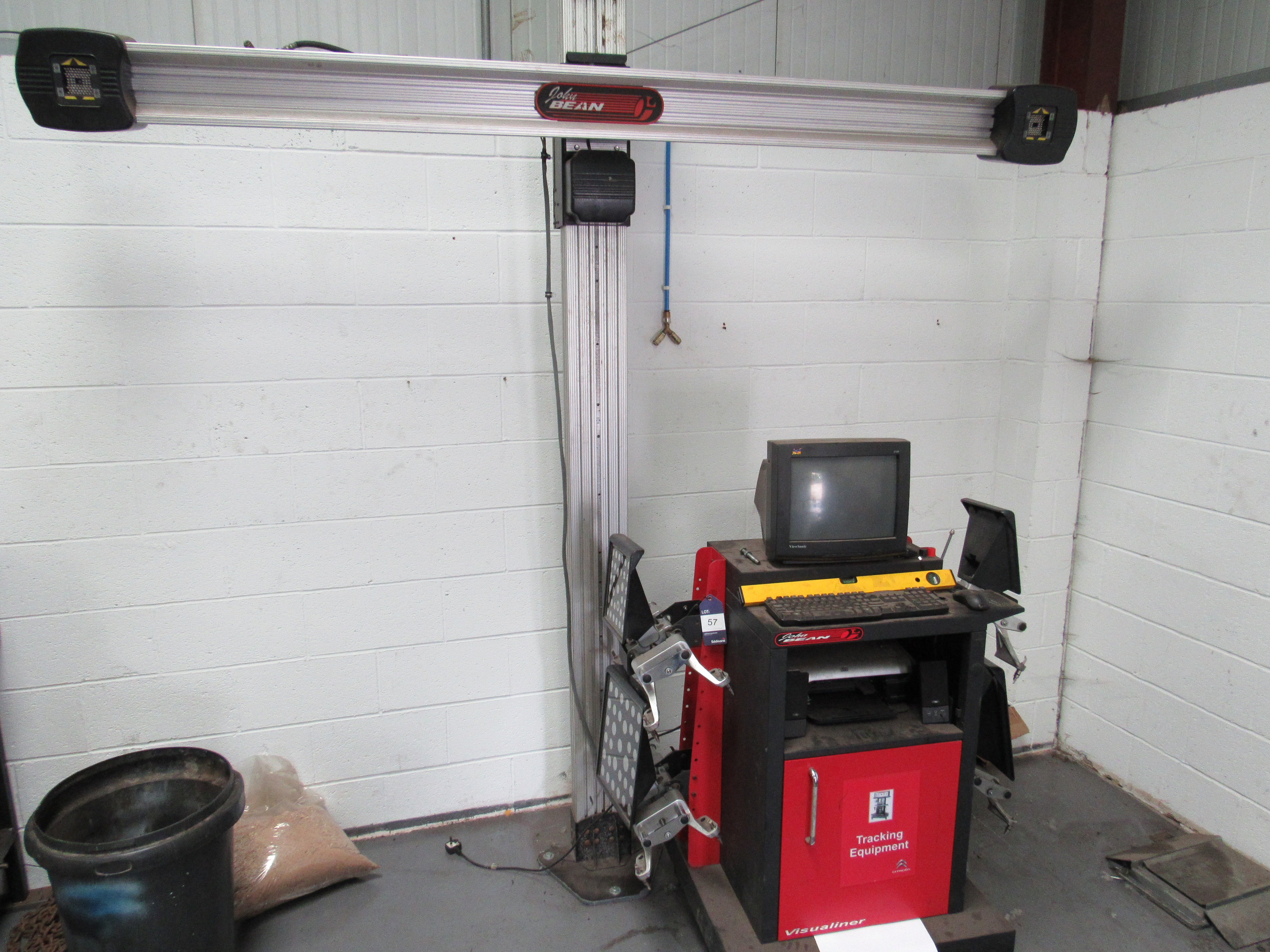 John Bean Visualiner Tracking System/Wheel Aligner, Model EEWA544A ...