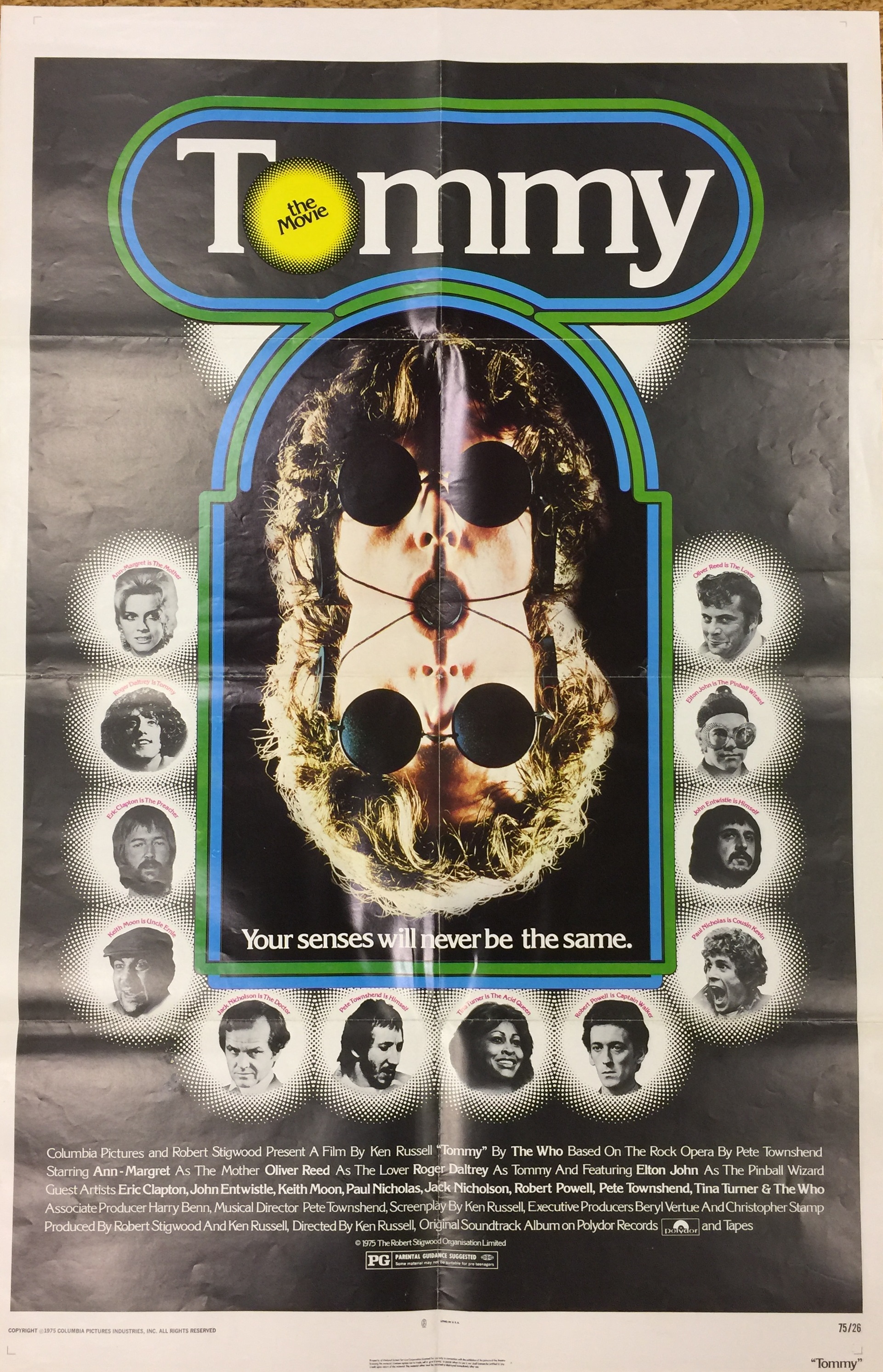 THE WHO TOMMY ORIGINAL POSTER - Fantastic UK quad (30"x40") sized ...