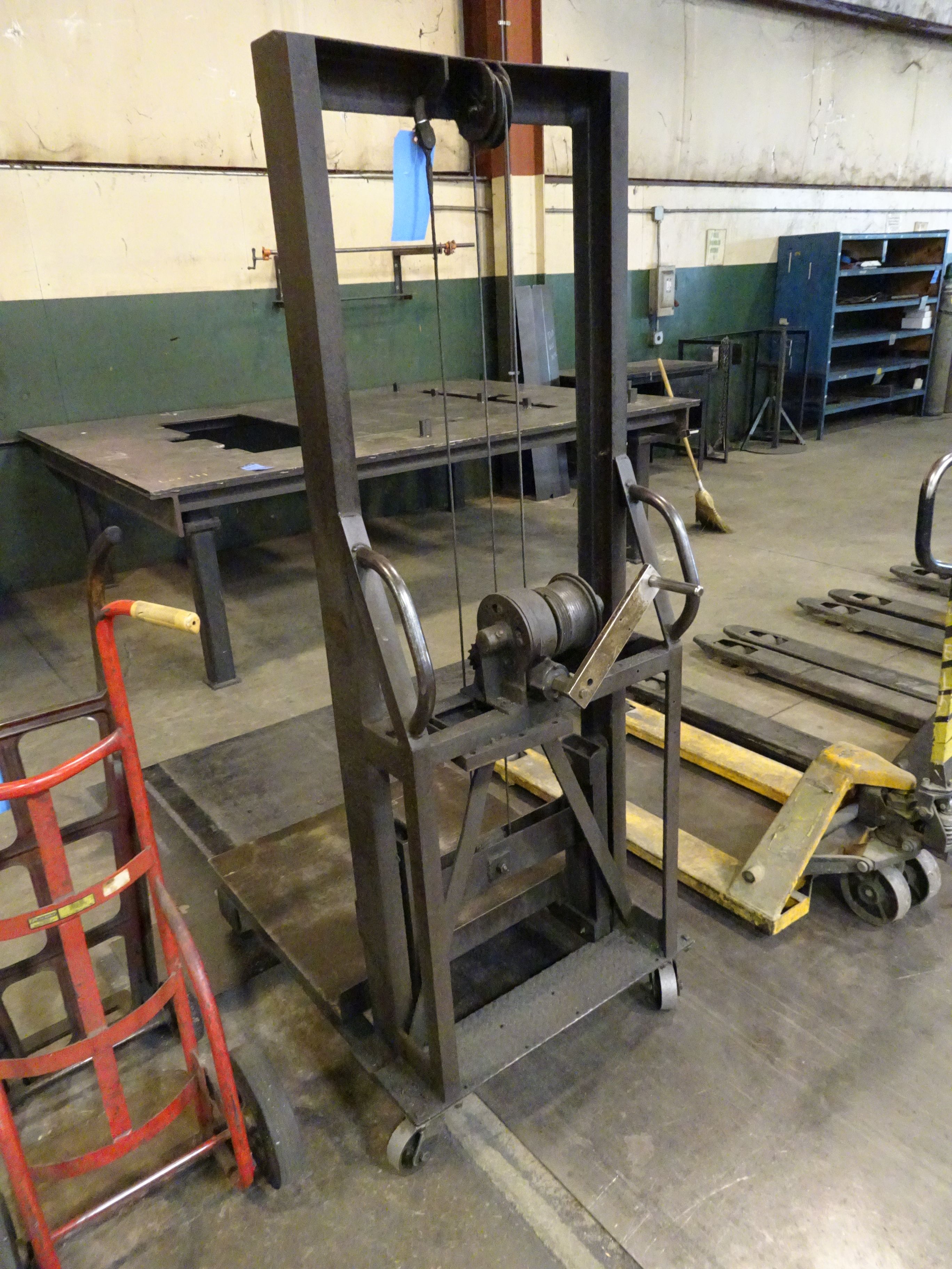 CABLE CRANK PORTABLE DIE LIFT CART
