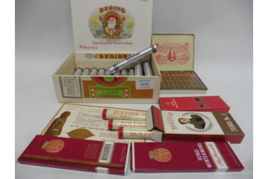 a part box of 13 Bering Imperial Cigars in Aluminium tubes with 3 ...