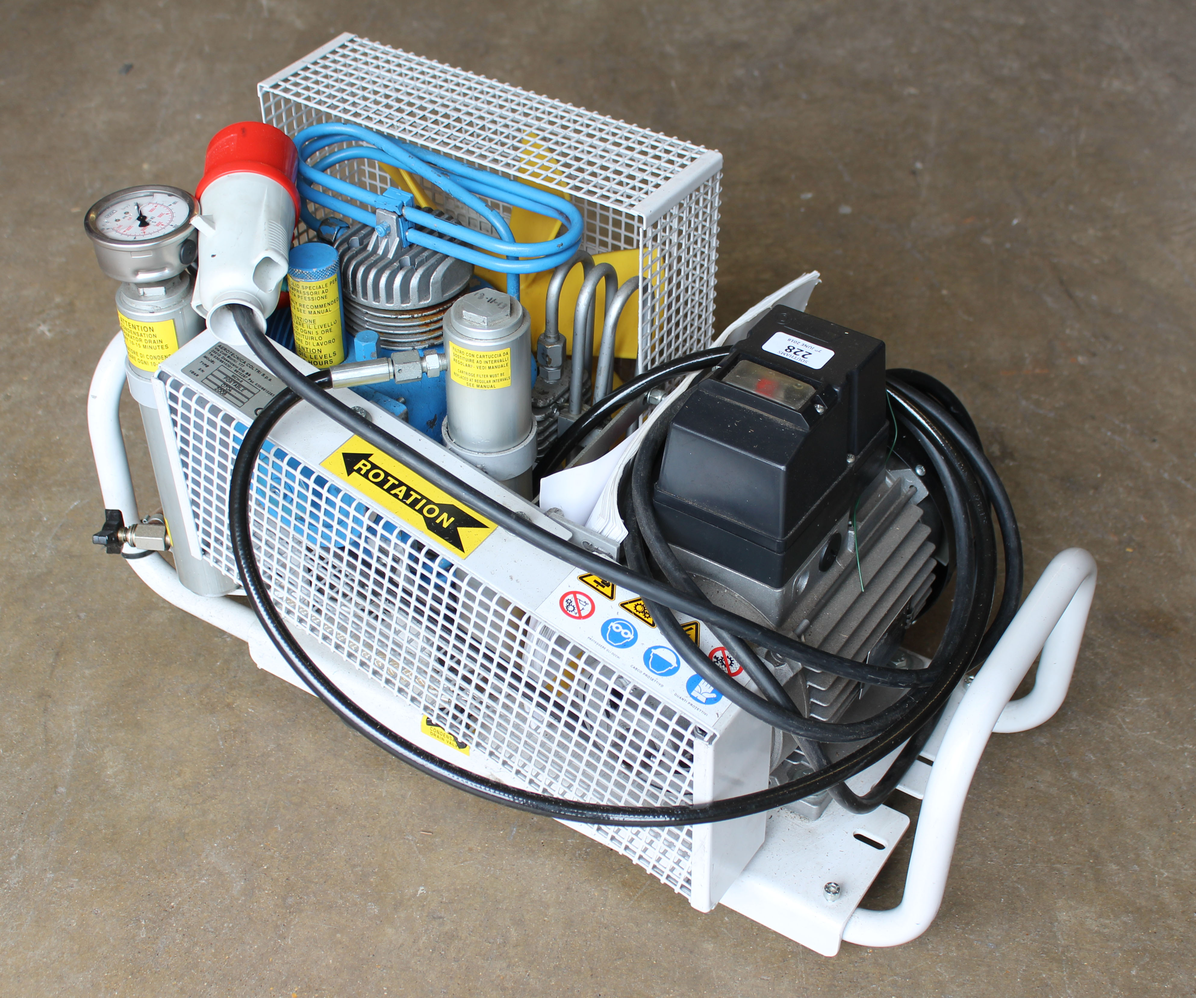 Coltri Sub MCH-6 3 phase high pressure air compressor, year 2008, with ...