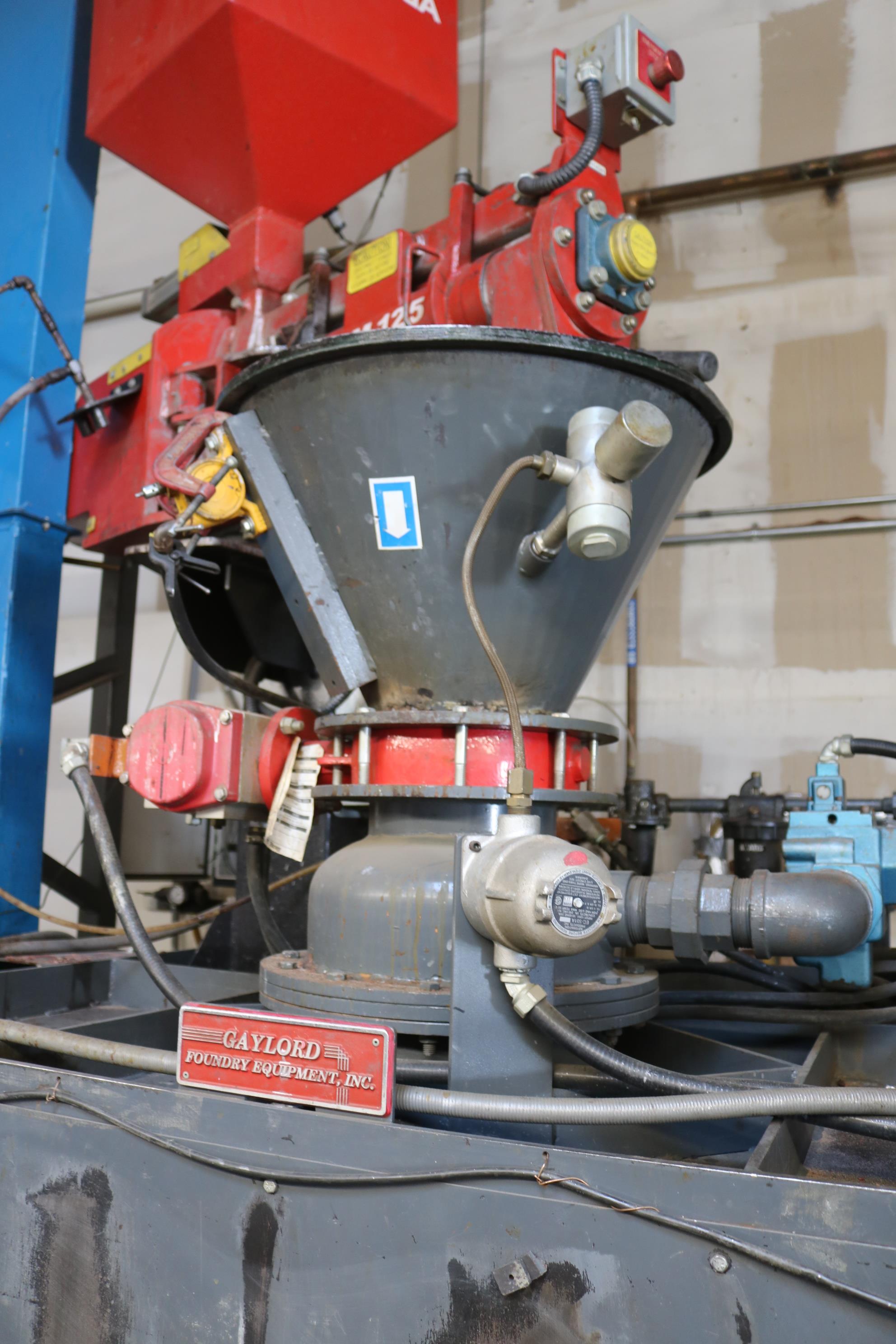 2001 GAYLORD CORE MACHINE SYSTEM, TINKER OMEGA TOM 125 CONTINUOUS MIXER ...