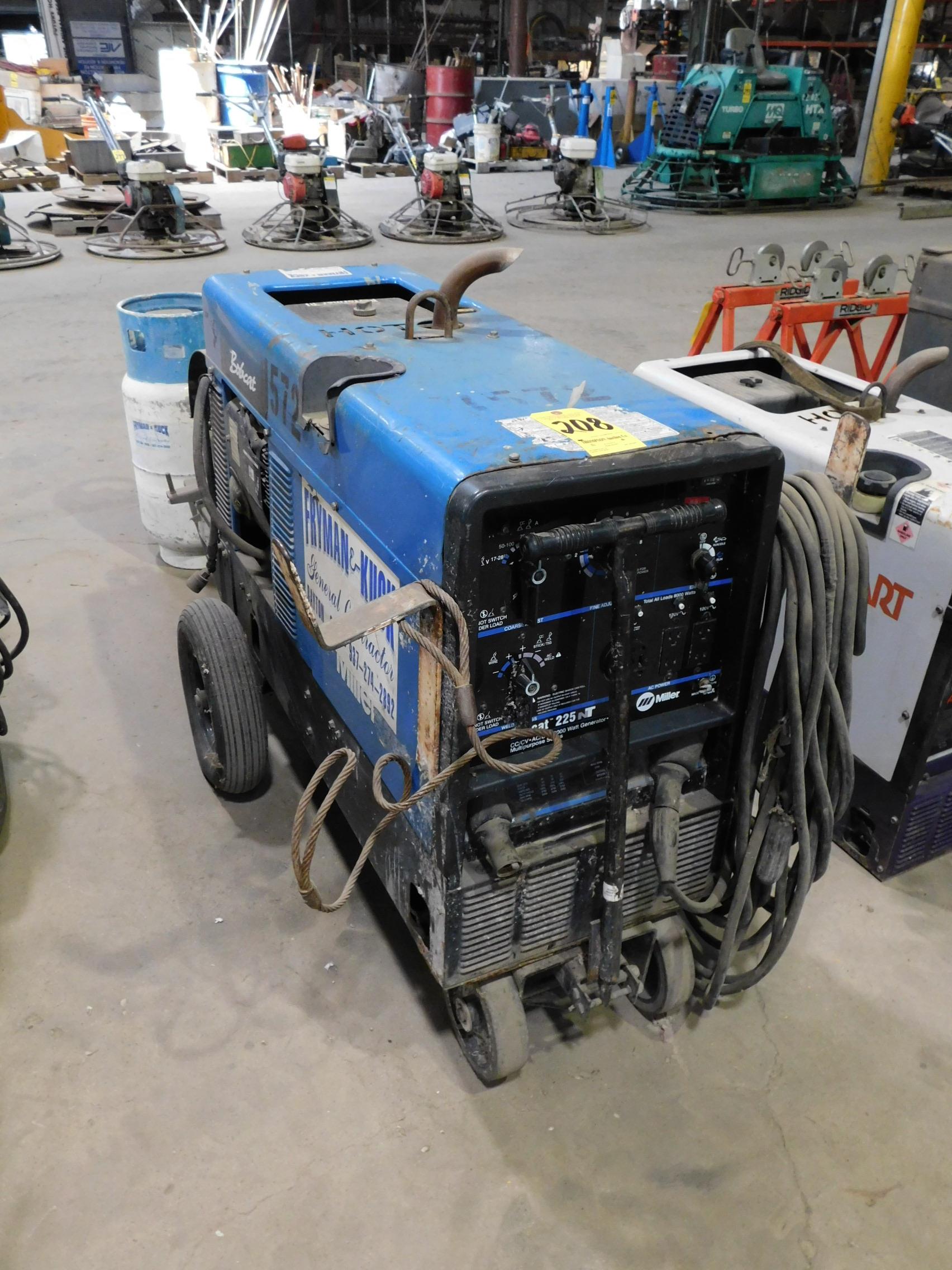 Miller Bobcat 225NT Propane-Powered Welder/Generator, SN KJ029740, 863 ...