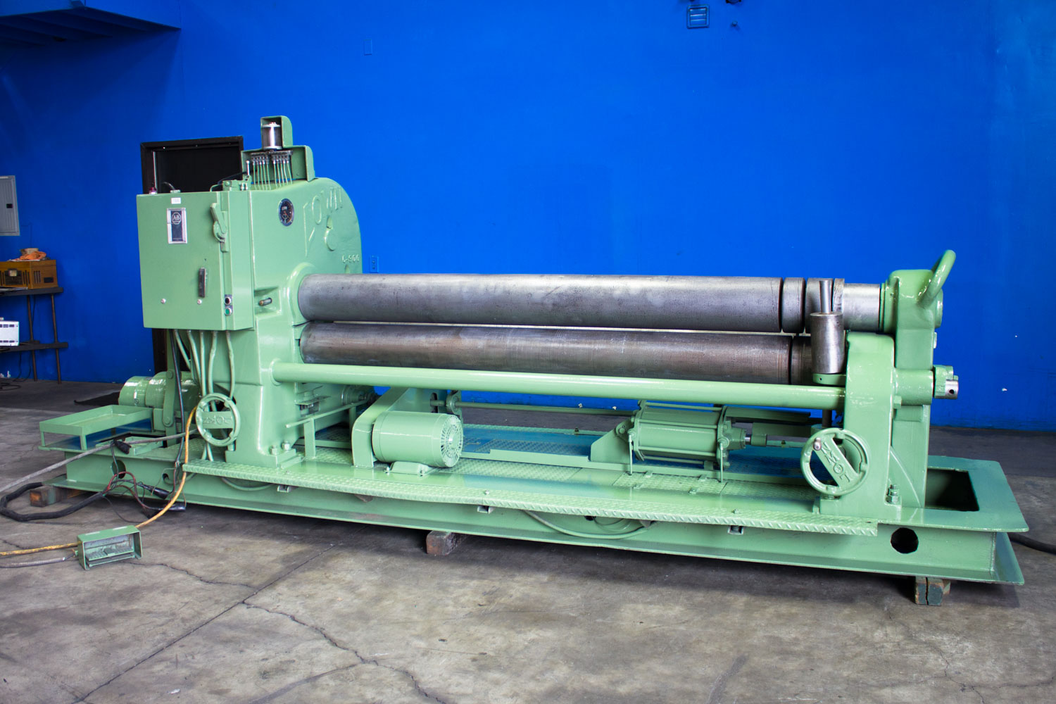 3/8" x 8' Lown Initial Pinch Power Plate Bending Roll Sheet Metal ...