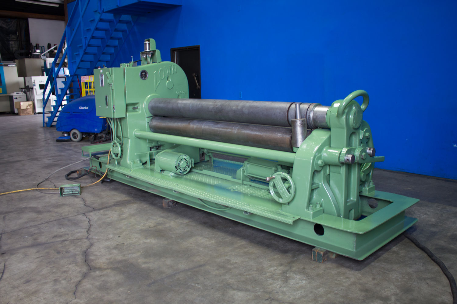 3/8" x 8' Lown Initial Pinch Power Plate Bending Roll Sheet Metal ...