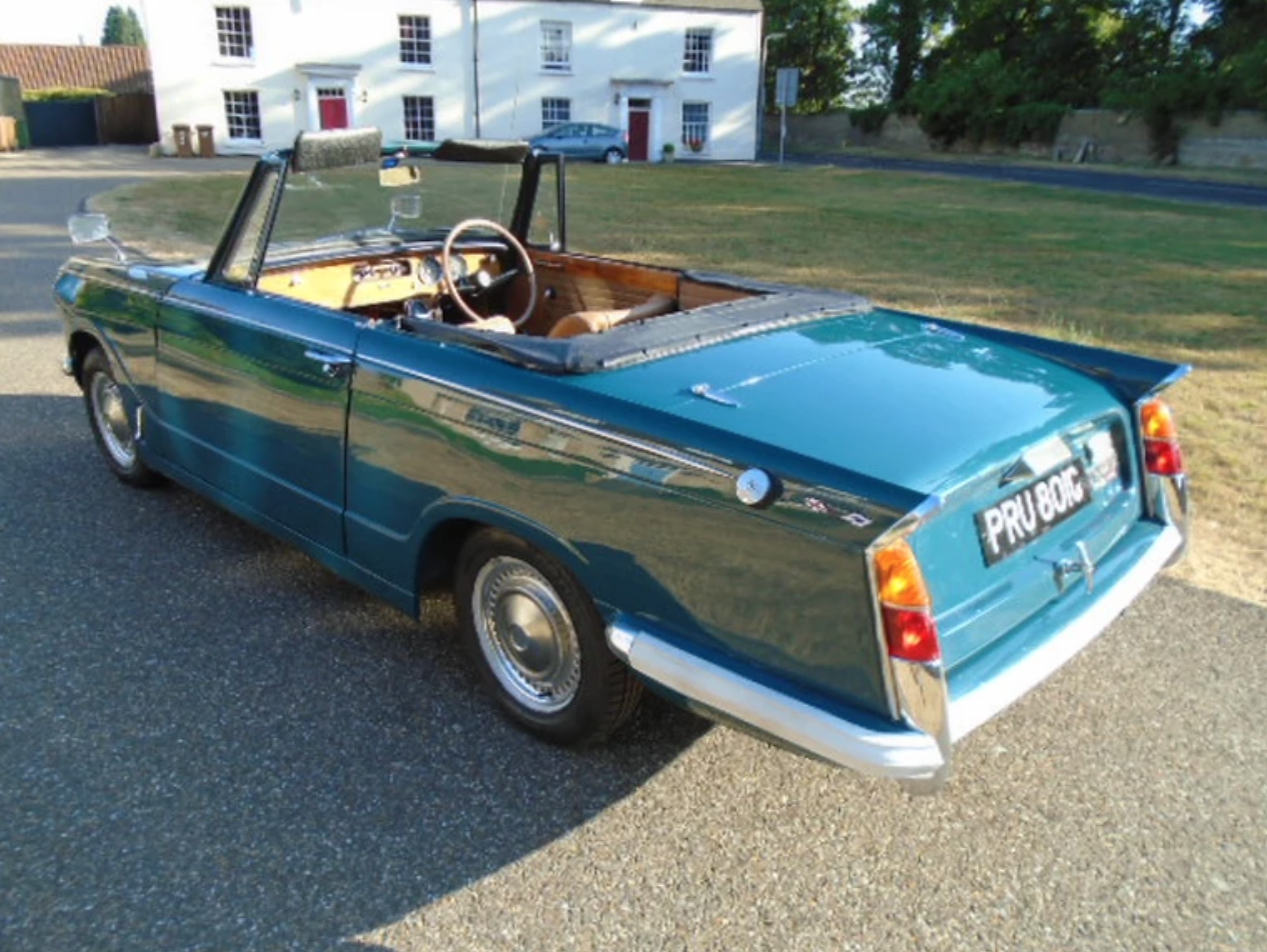 1969 Triumph Herald 13/60 Convertible. Valencia Blue over Biscuit ...