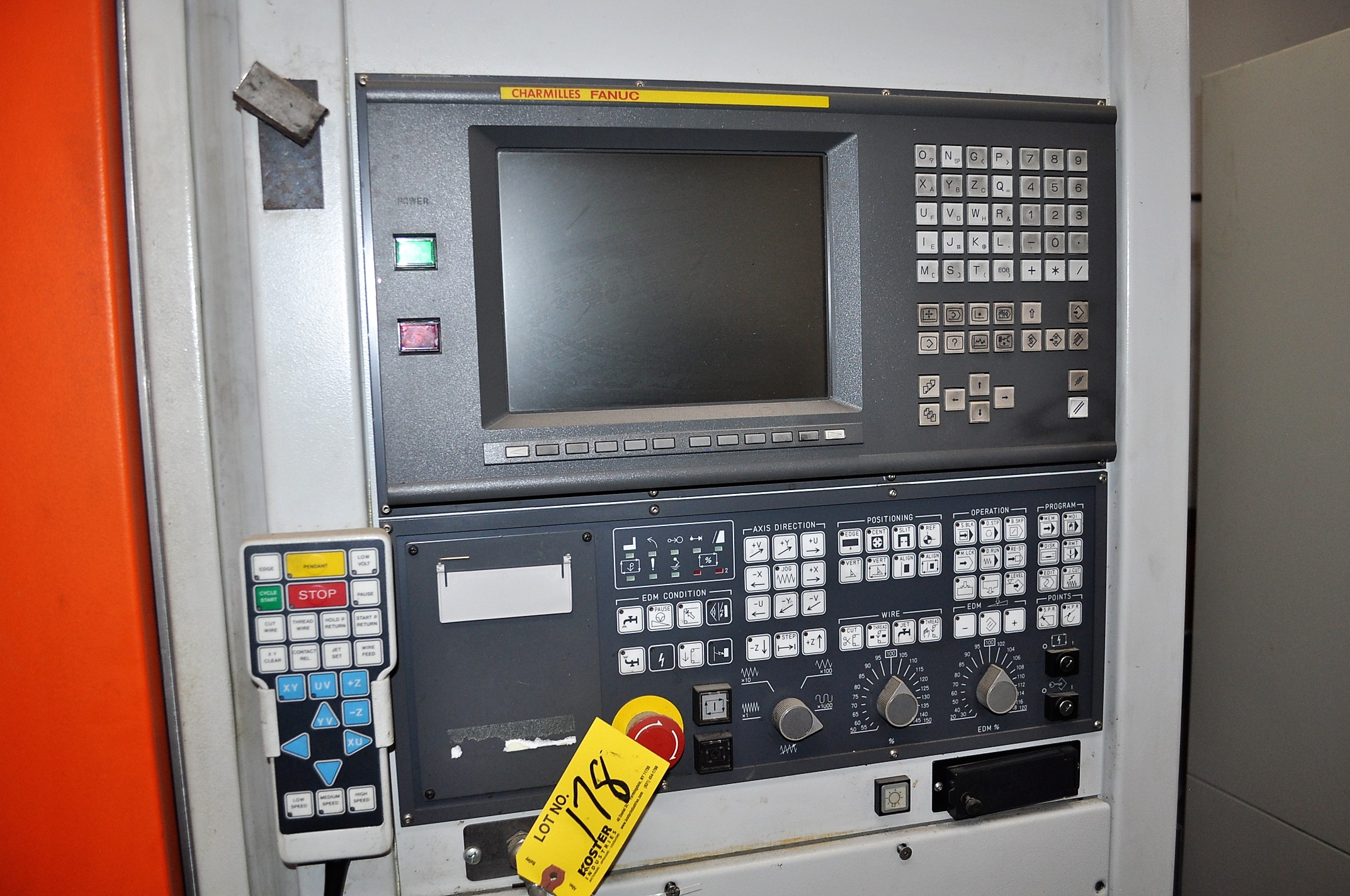 CHARMILLES ROBOFIL 330F WIRE TYPE EDM, CHARMILLES FANUC CNC CONTROLS ...