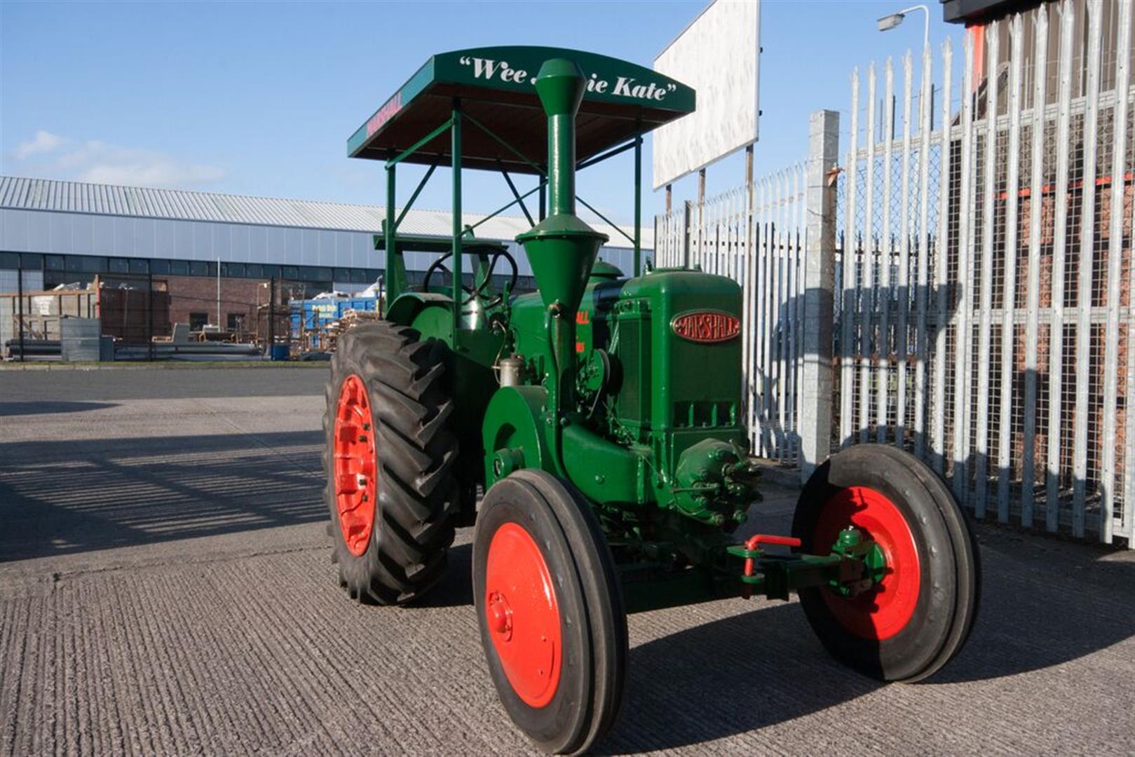 MARSHALL Model M single cylinder diesel TRACTOR Serial No. 1563 Fitted ...