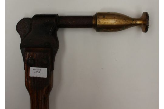 An RSPCA Approved Humane Killer. Wooden shaft with steel and brass ...