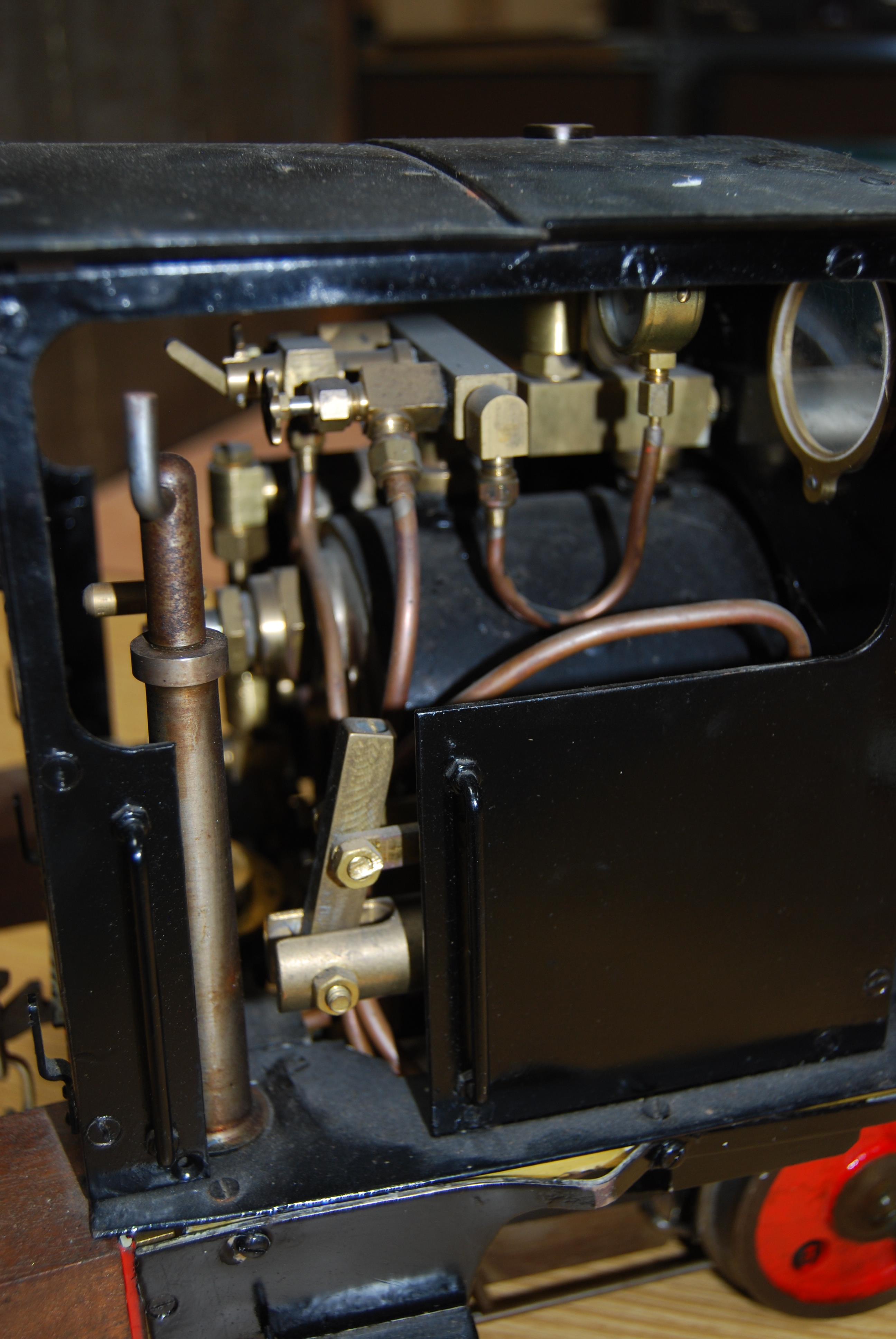 A 5" gauge live steam coal fired 0-4-0 saddle tank locomotive finished ...