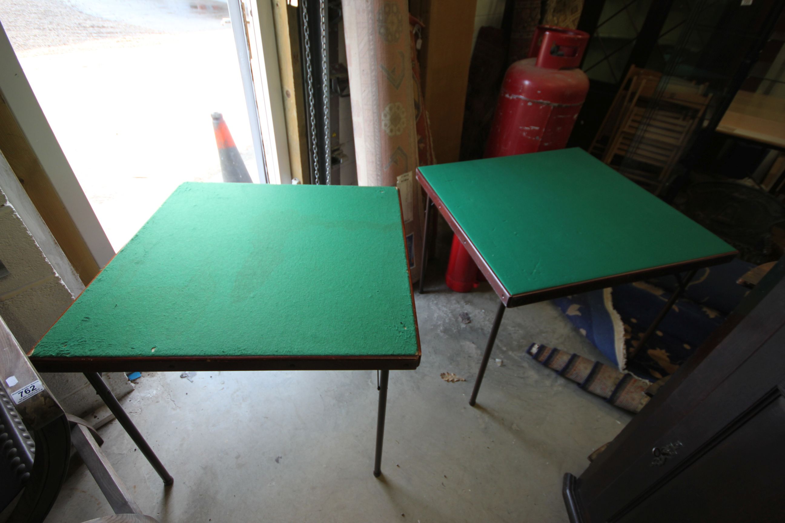 Pair of Large Folding Bridge Card Tables, made in Sweden