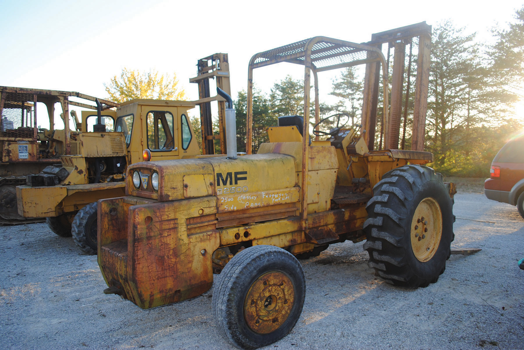 MASSEY FERGUSON 2500 6,000 LB. CAPACITY ROUGH TERRAIN FORKLIFT; MODEL ...