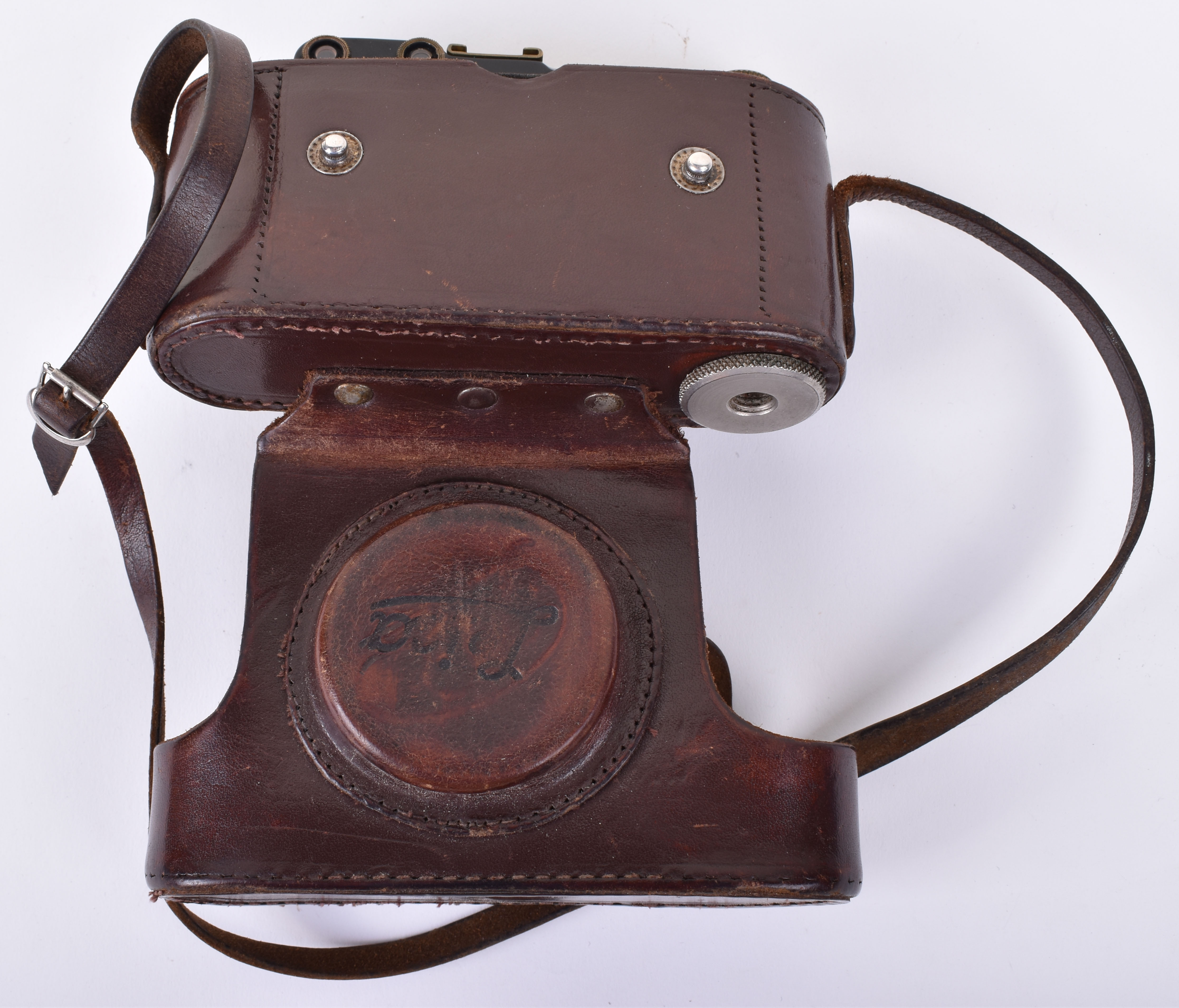 WW2 German Luftwaffe Leica Camera, engraved with eagle and swastika ...