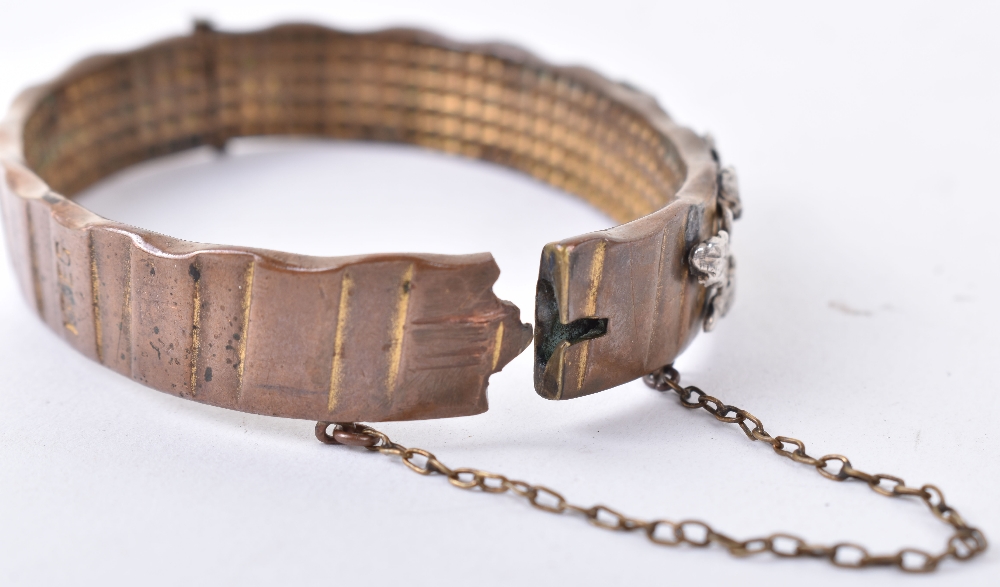 WW1 German Copper For Gold Woman’s Bracelet: Trench art made from shell ...