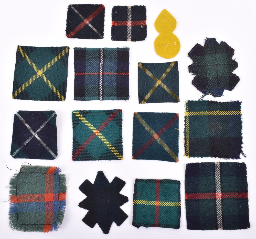 Selection of Scottish Regimental Tartan Formation Signs and Badge ...