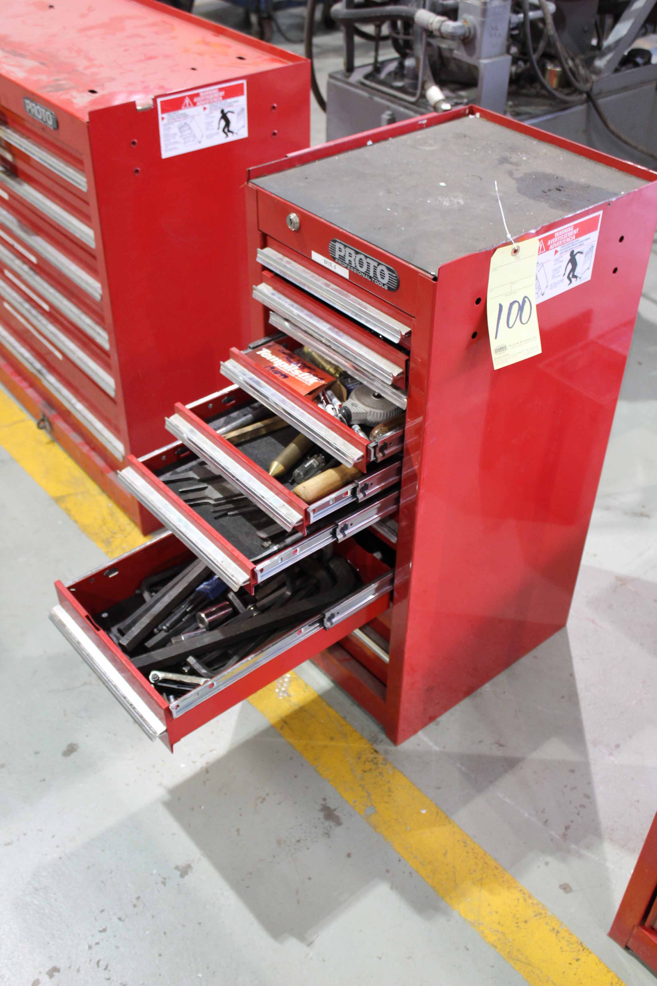 PROFESSIONAL TOOLBOX, PROTO, 9-drawer, w/contents