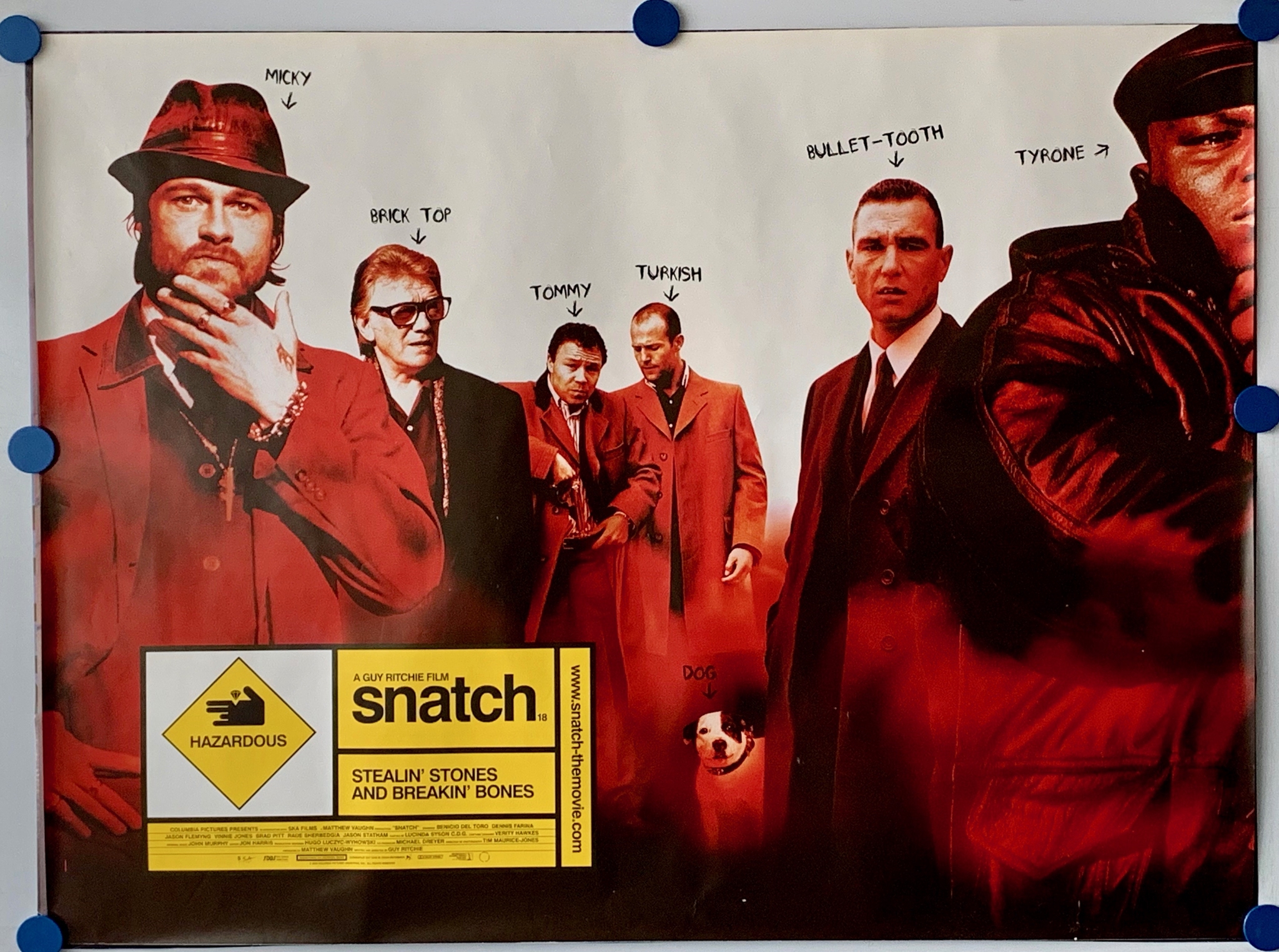 SNATCH (2000) - 2 x British UK Quad Film Posters for the Guy Ritchie ...