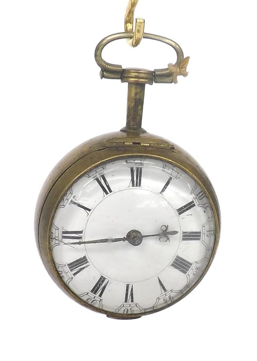 Early 18th century English verge pocket watch, the fusee movement ...