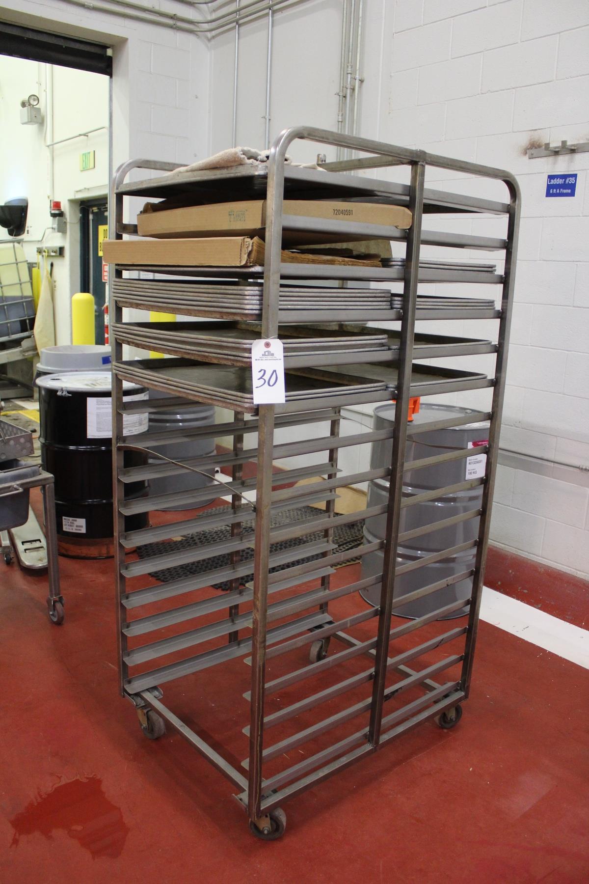 Stainless Steel Roll-In Baking Rack, 26" Wide X 36" Deep, 3 3/4" Tier ...