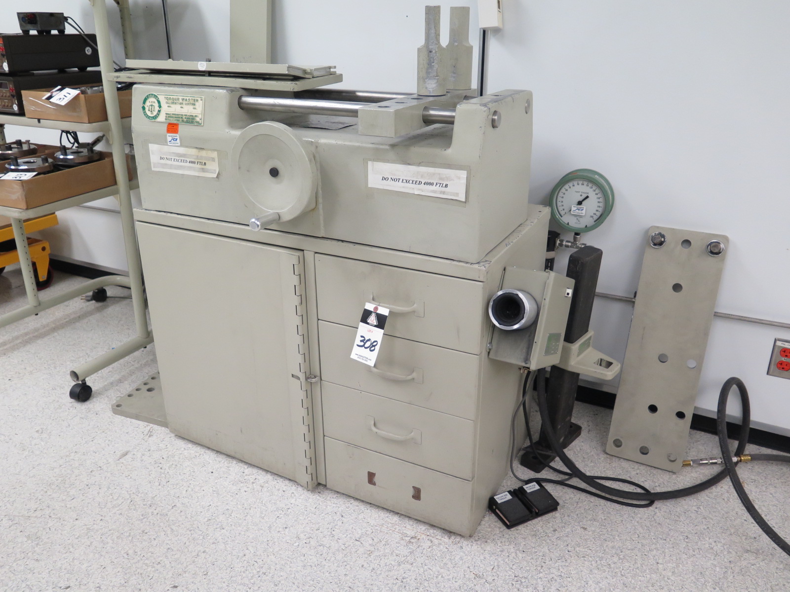 Torque Master mdl. TDS4050 4000 Lb-Ft Torque Calibration System s/n 293 ...